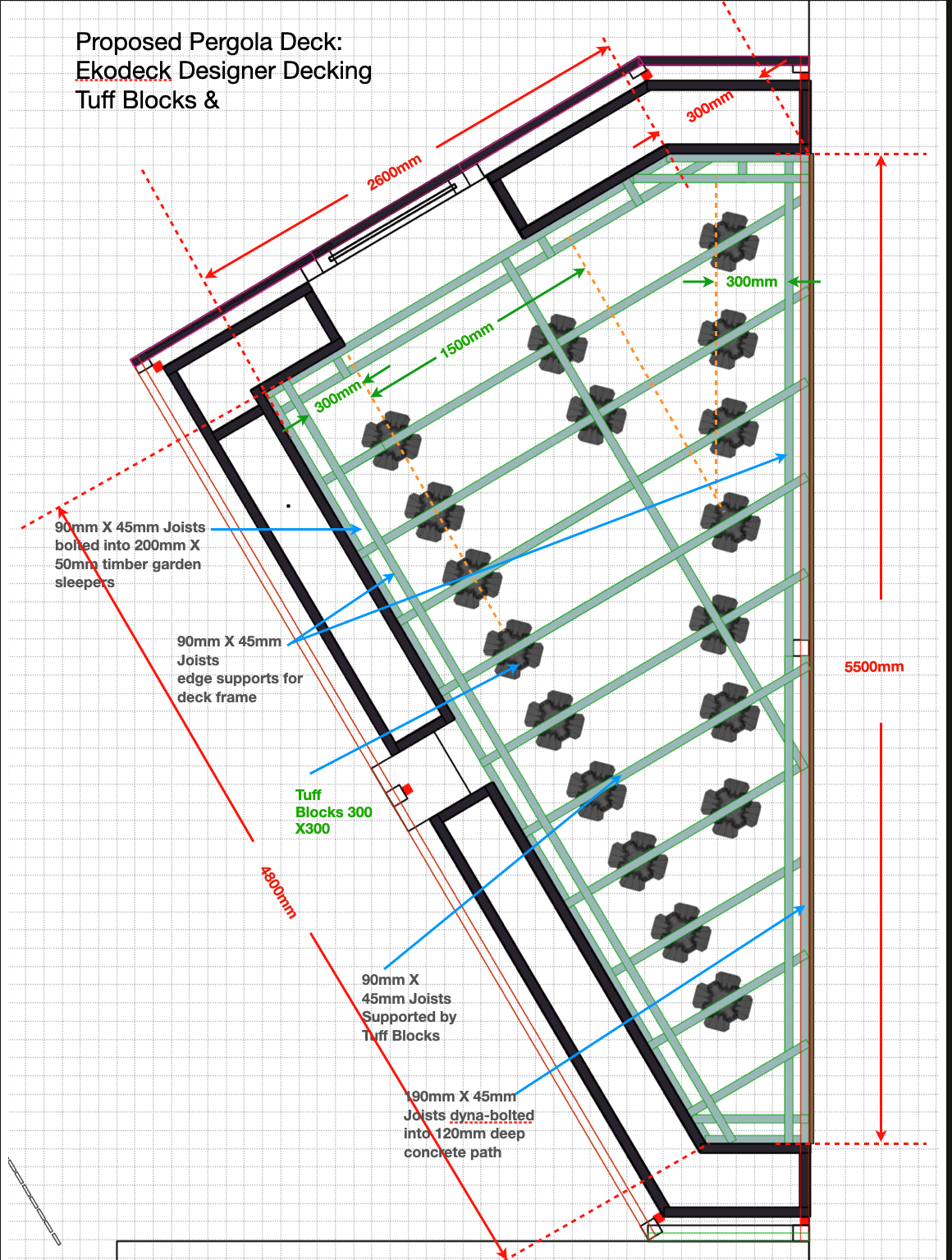 Solved: How to build subframe for deck? | Bunnings Workshop community