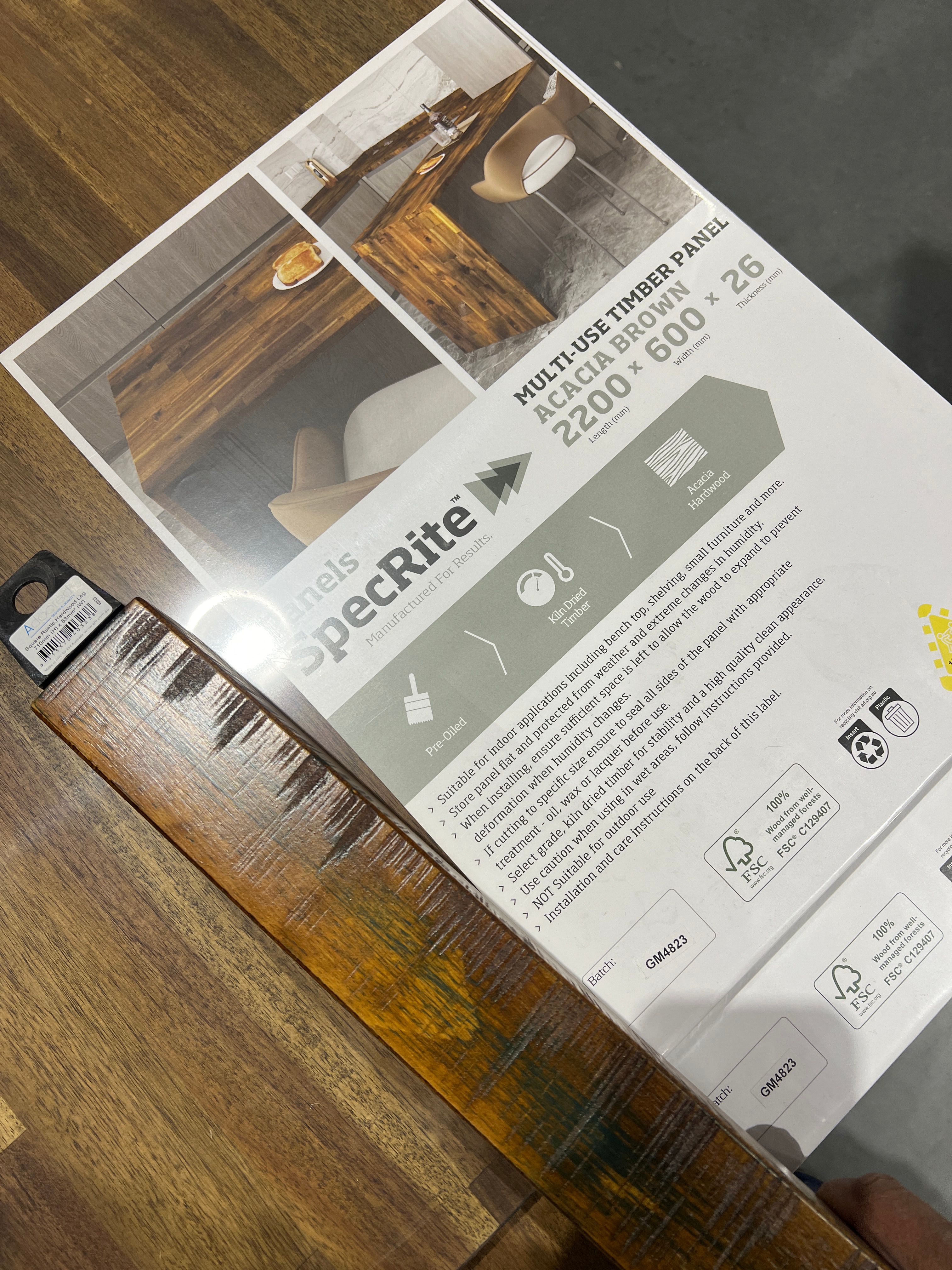 How to add legs to a Specrite panel? | Bunnings Workshop community