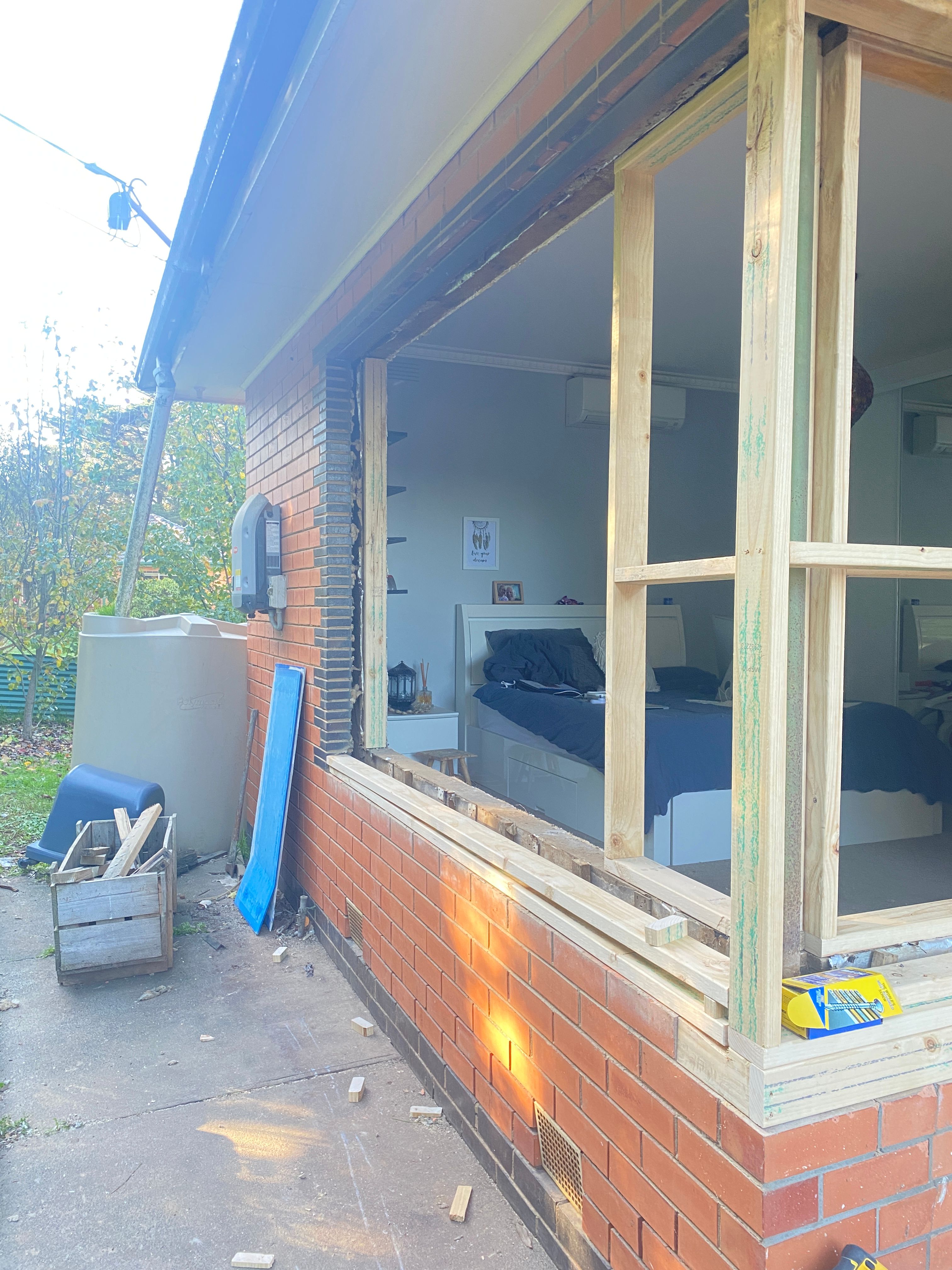 Weatherboard cladding over brick veneer ... | Bunnings Workshop community