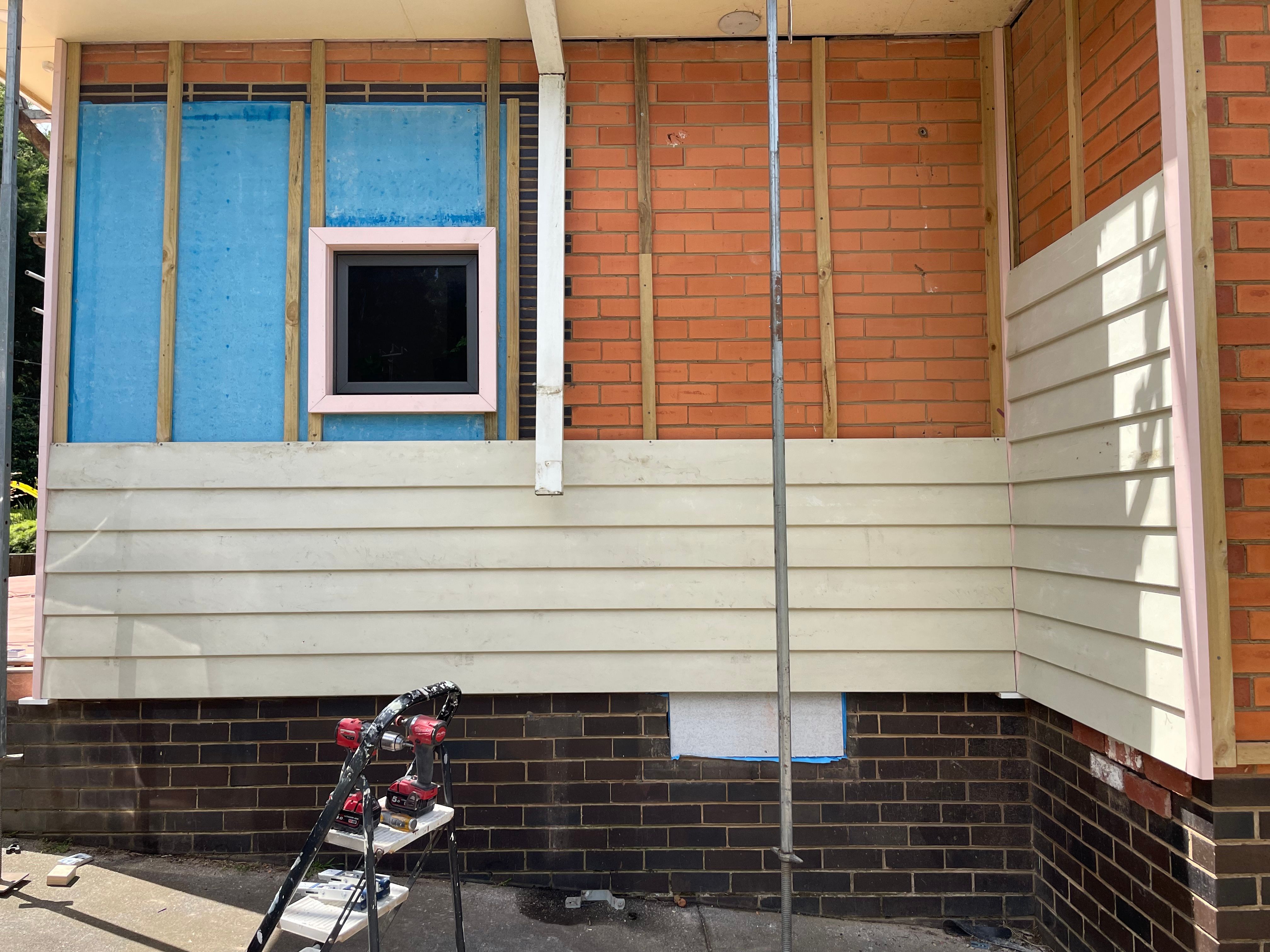 Weatherboard cladding over brick veneer ... | Bunnings Workshop community