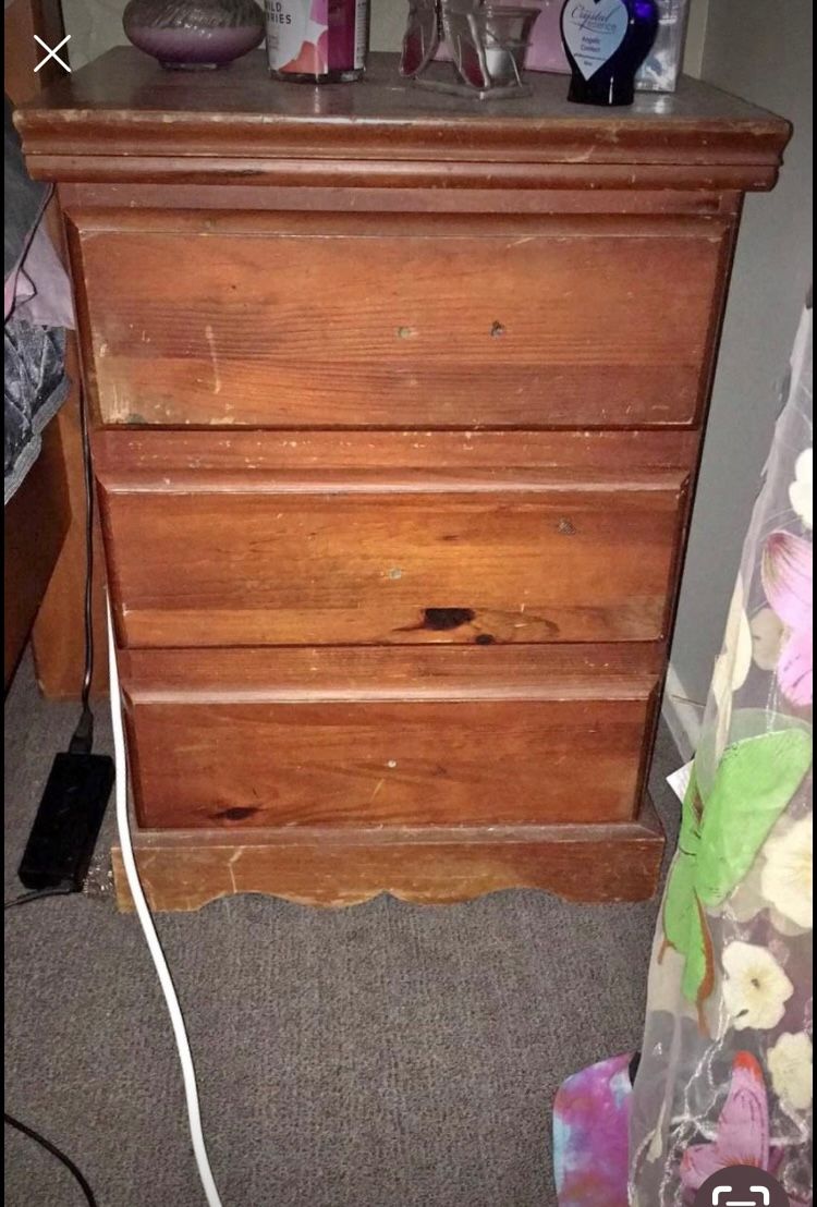 Bedside table transformation using chalk... | Bunnings Workshop community