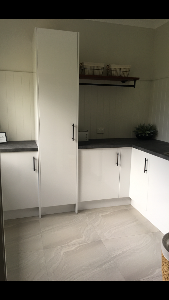 Laundry renovation with Kaboodle cabinet... | Bunnings Workshop community
