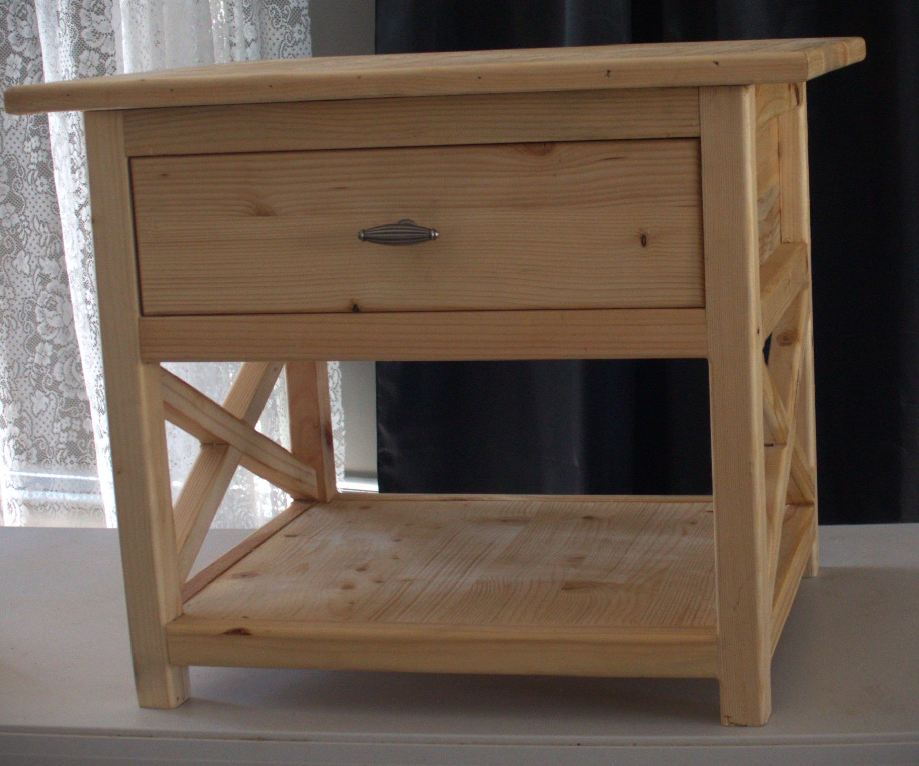 Barn-style bedside table using recycled ... | Bunnings Workshop community