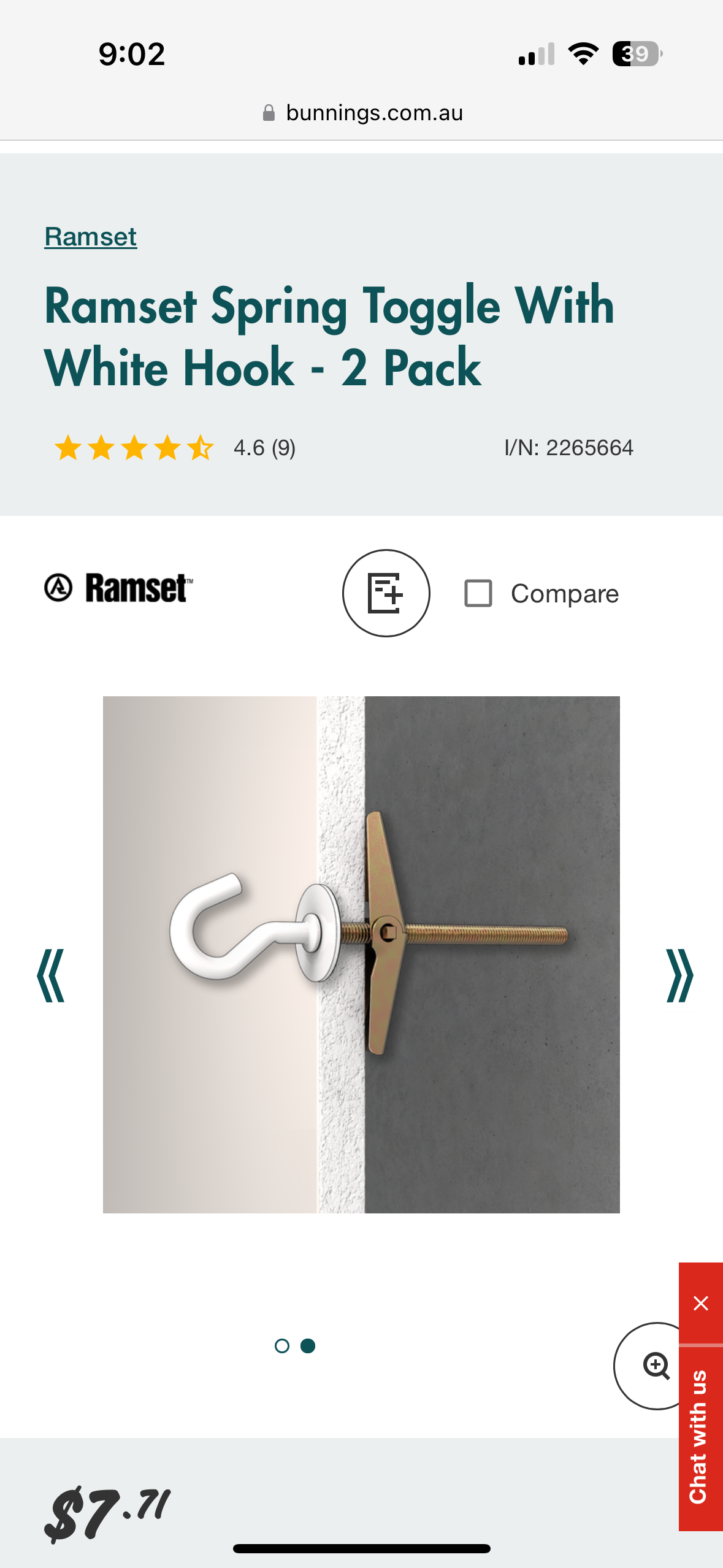 How do i remove Ramset spring toggle hoo... | Bunnings Workshop community