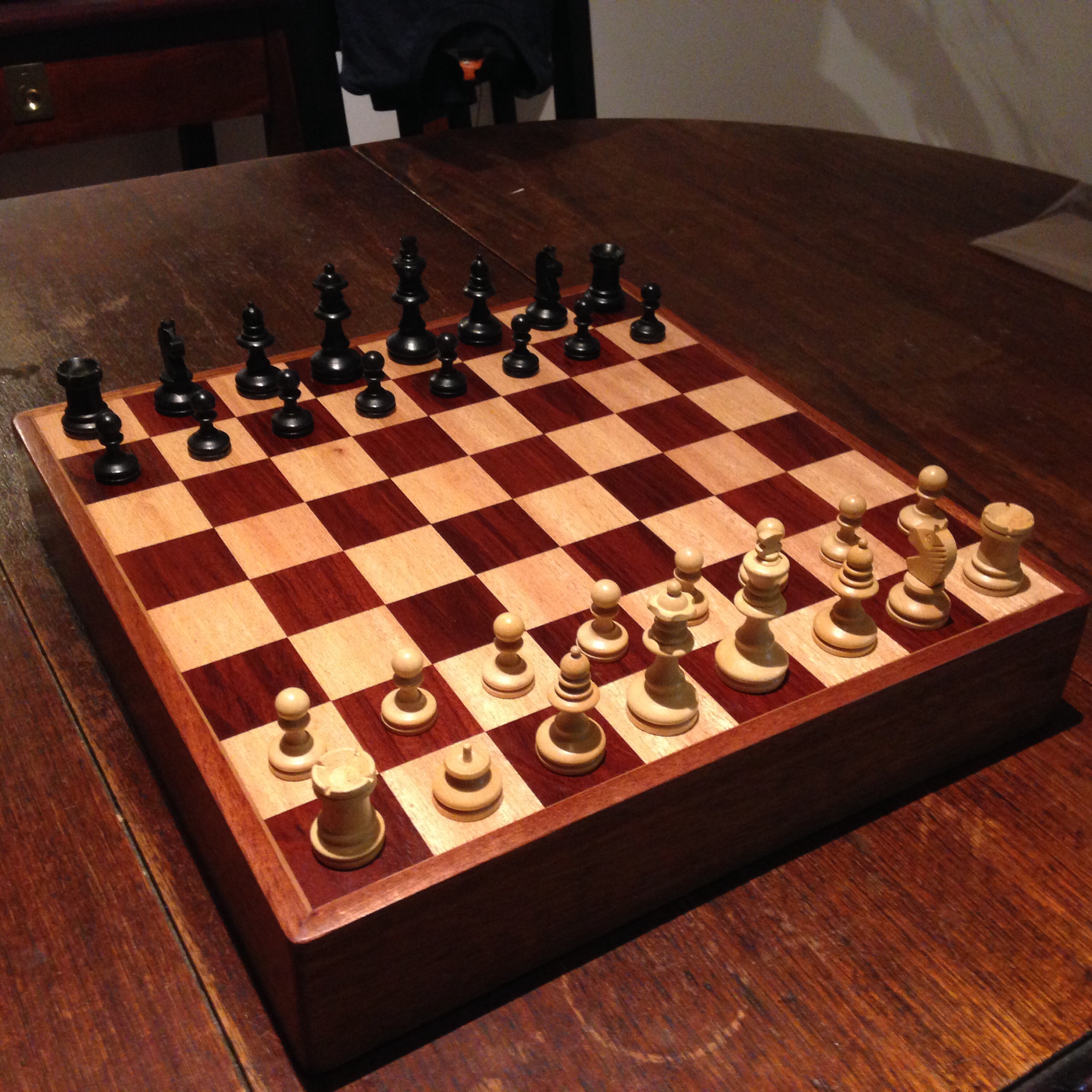 Handmade Jarrah & Meranti Chessboard | Bunnings Workshop community