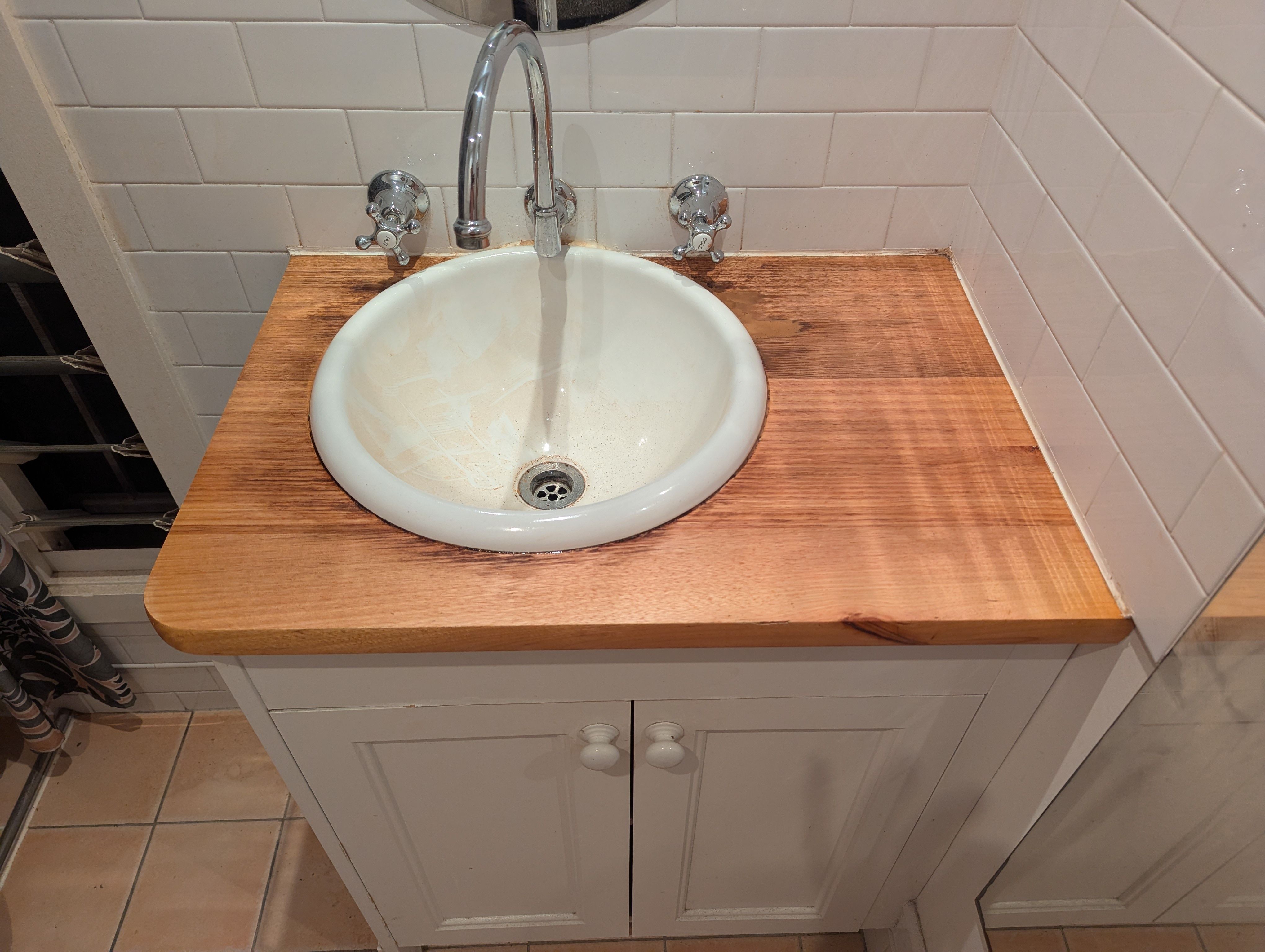 How to fix water-damaged bathroom vanity... | Bunnings Workshop community