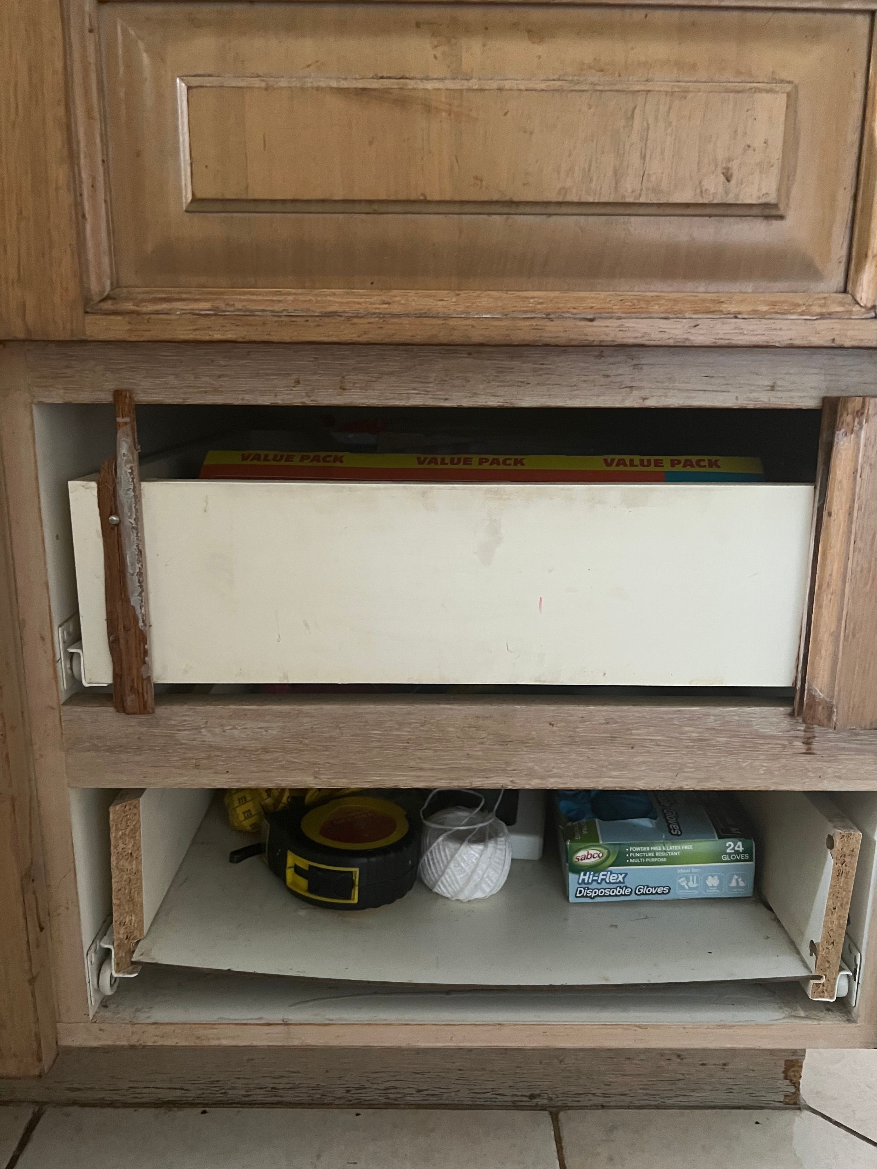 How to fixbroken kitchen cupboard and dr... | Bunnings Workshop community