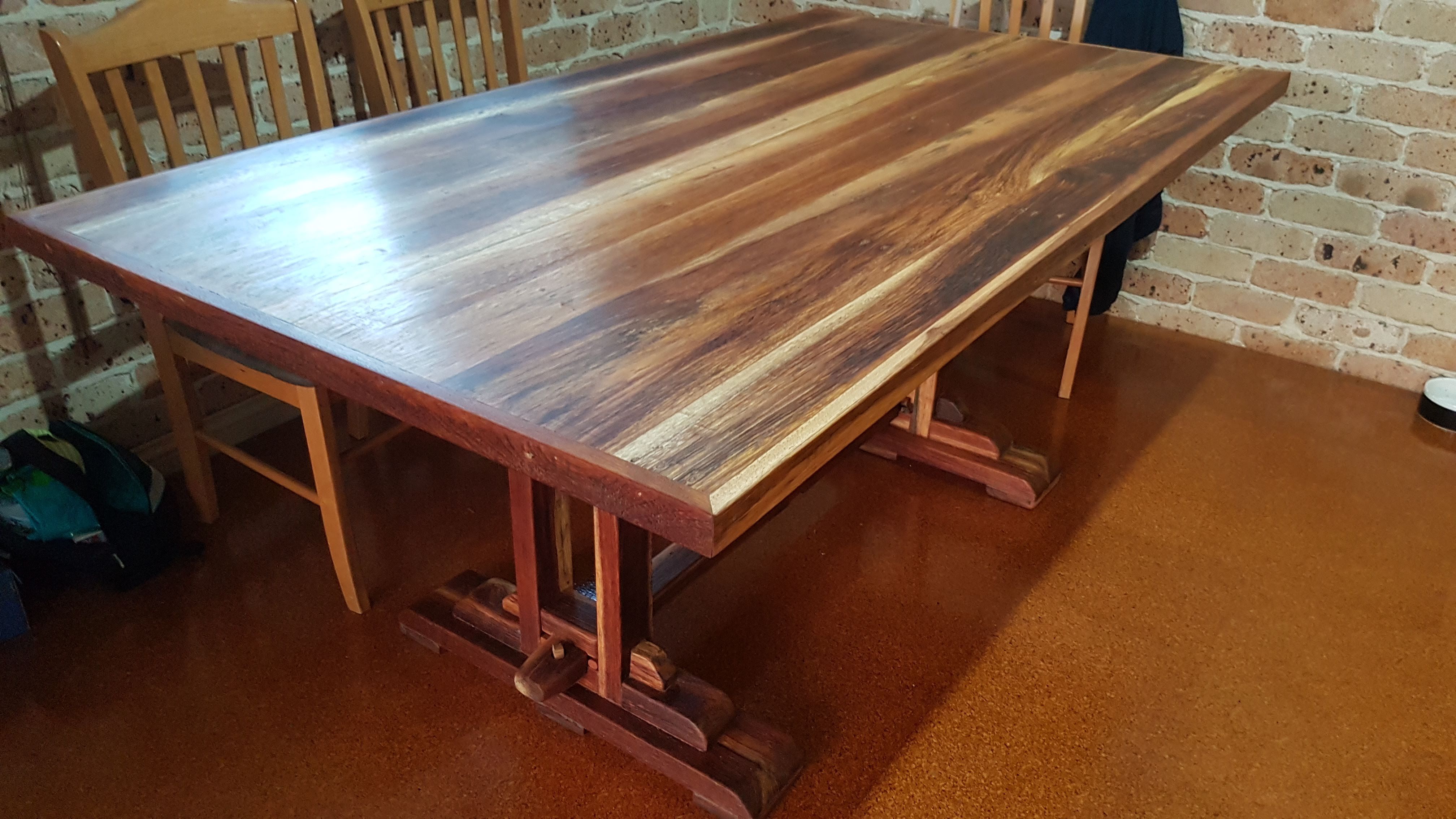 Spotted Gum dining table | Bunnings Workshop community
