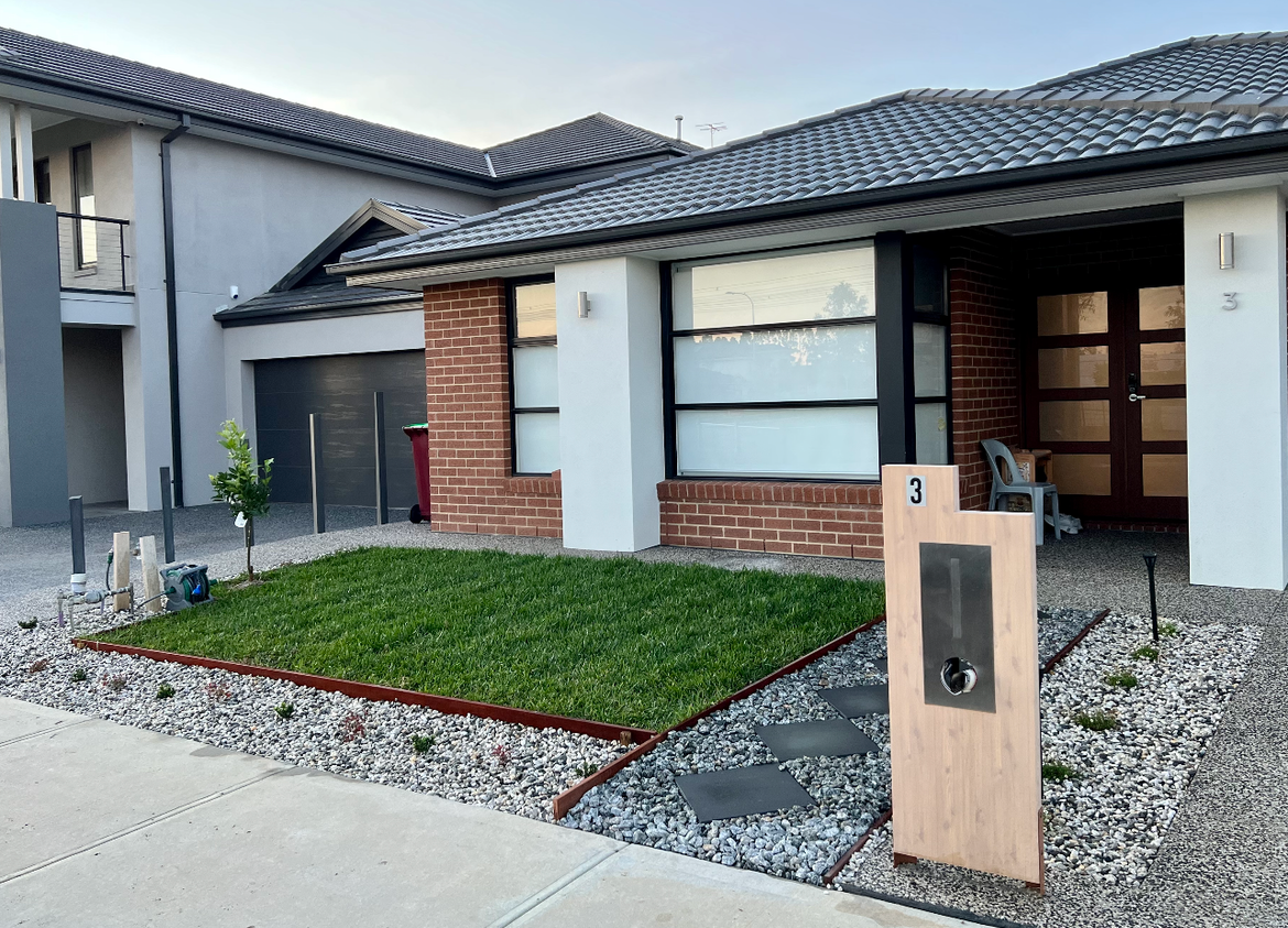 Front yard landscaping with letterbox | Bunnings Workshop community