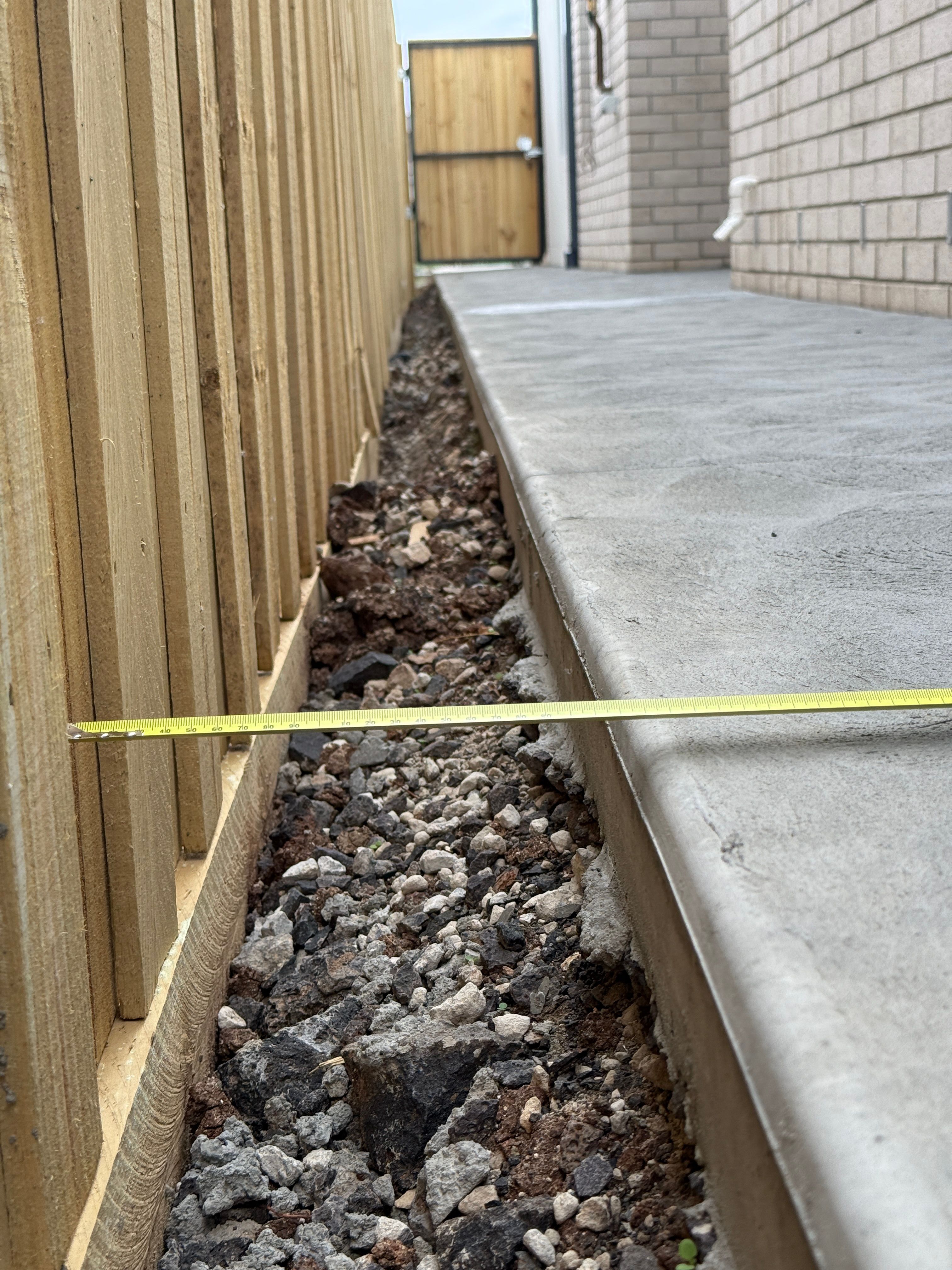 How to fill gap between fence and concre... | Bunnings Workshop community
