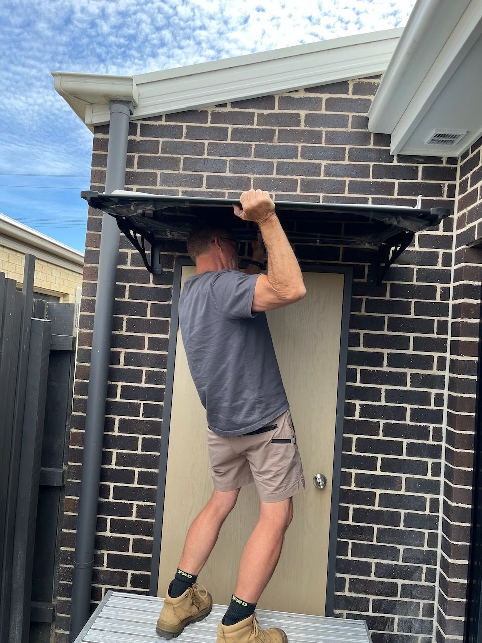 How to install a door & window canopy | Bunnings Workshop community