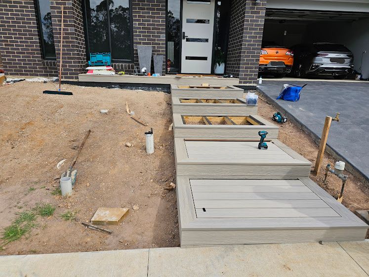 Ekodeck front entry deck and steps | Bunnings Workshop community
