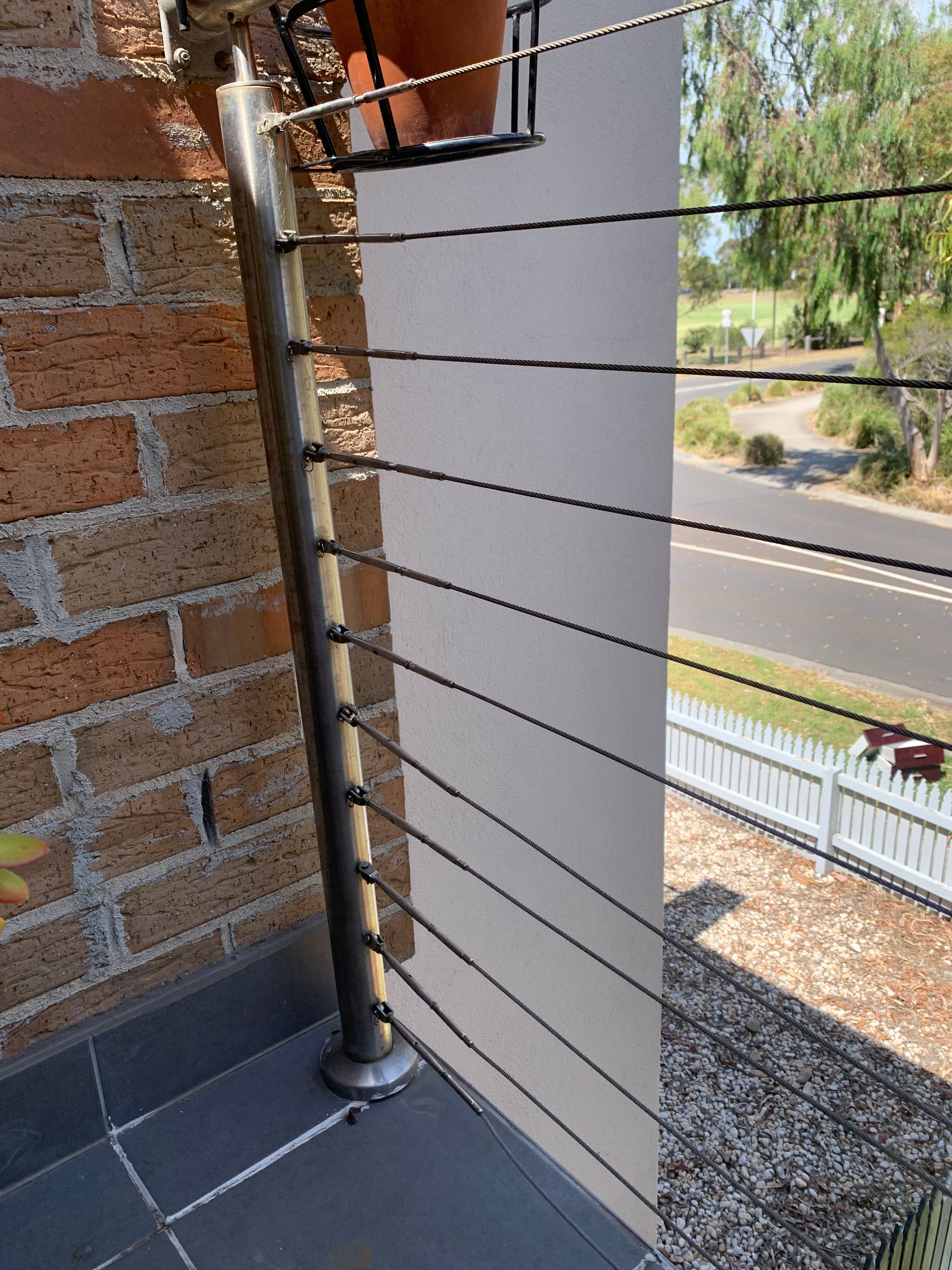 How to tighten loose wire railing cable? | Bunnings Workshop community