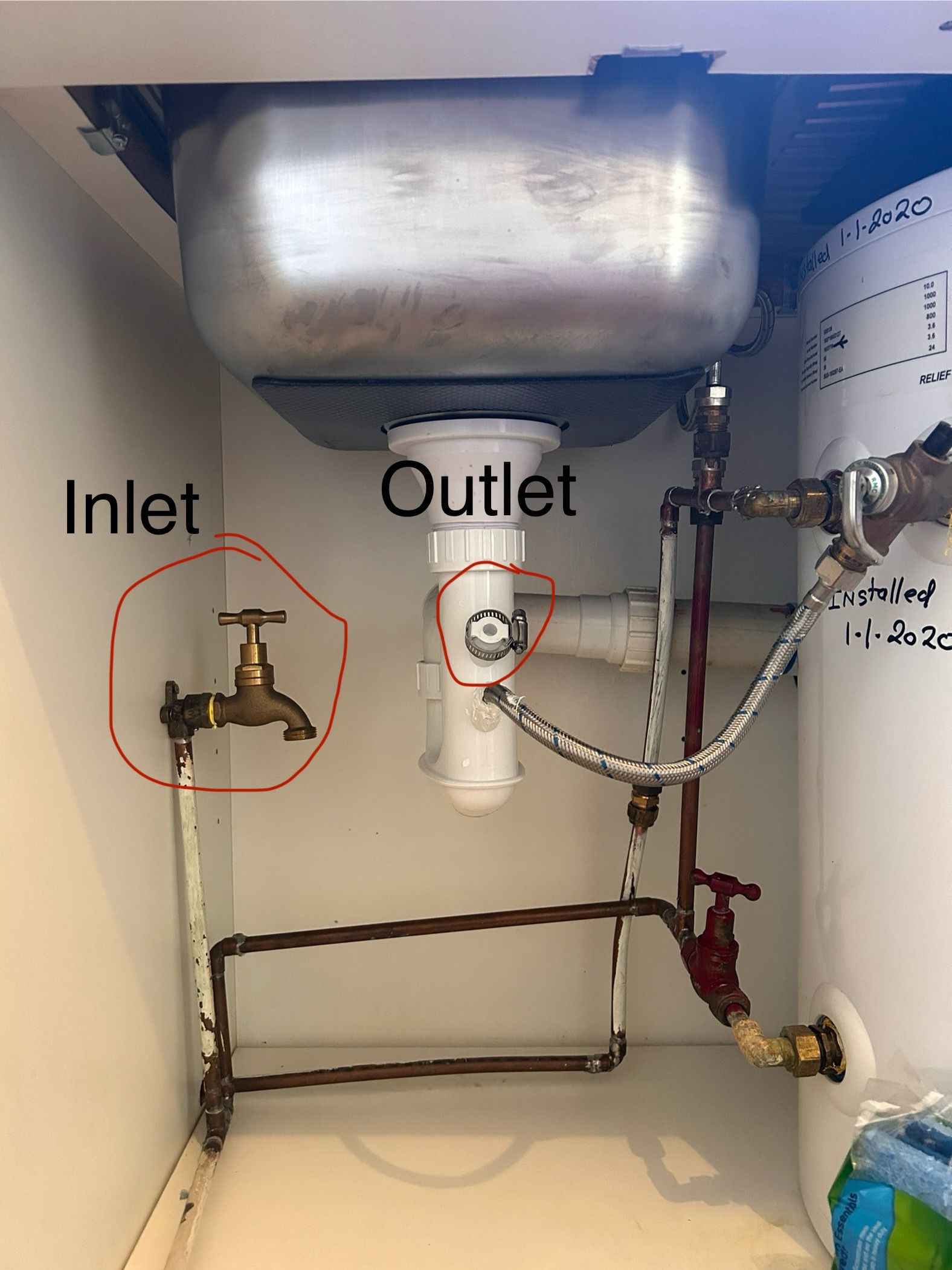 How to connect washing machine under kit... | Bunnings Workshop community