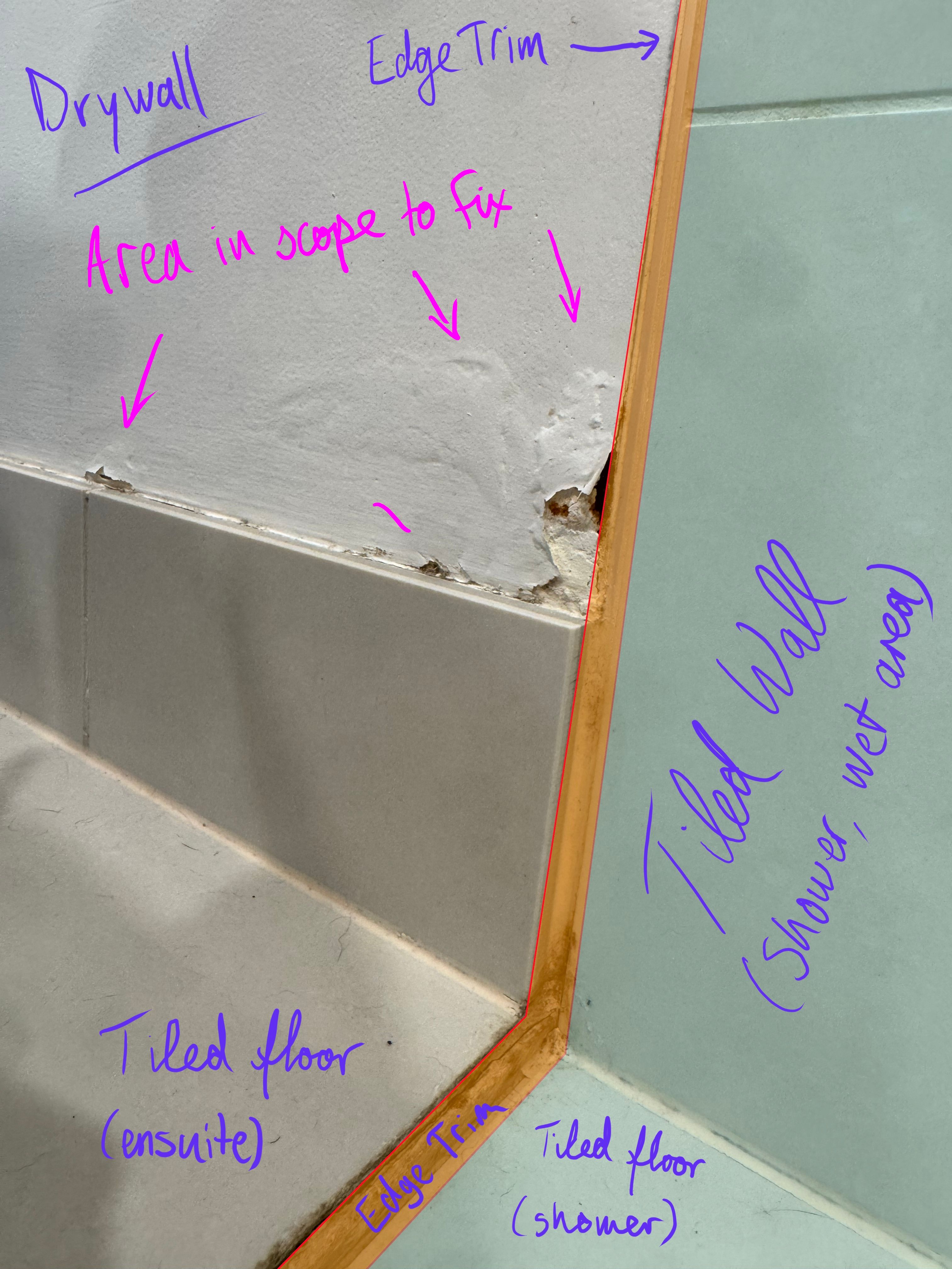 Solved: How to patch bathroom plasterboard wall? | Bunnings Workshop ...