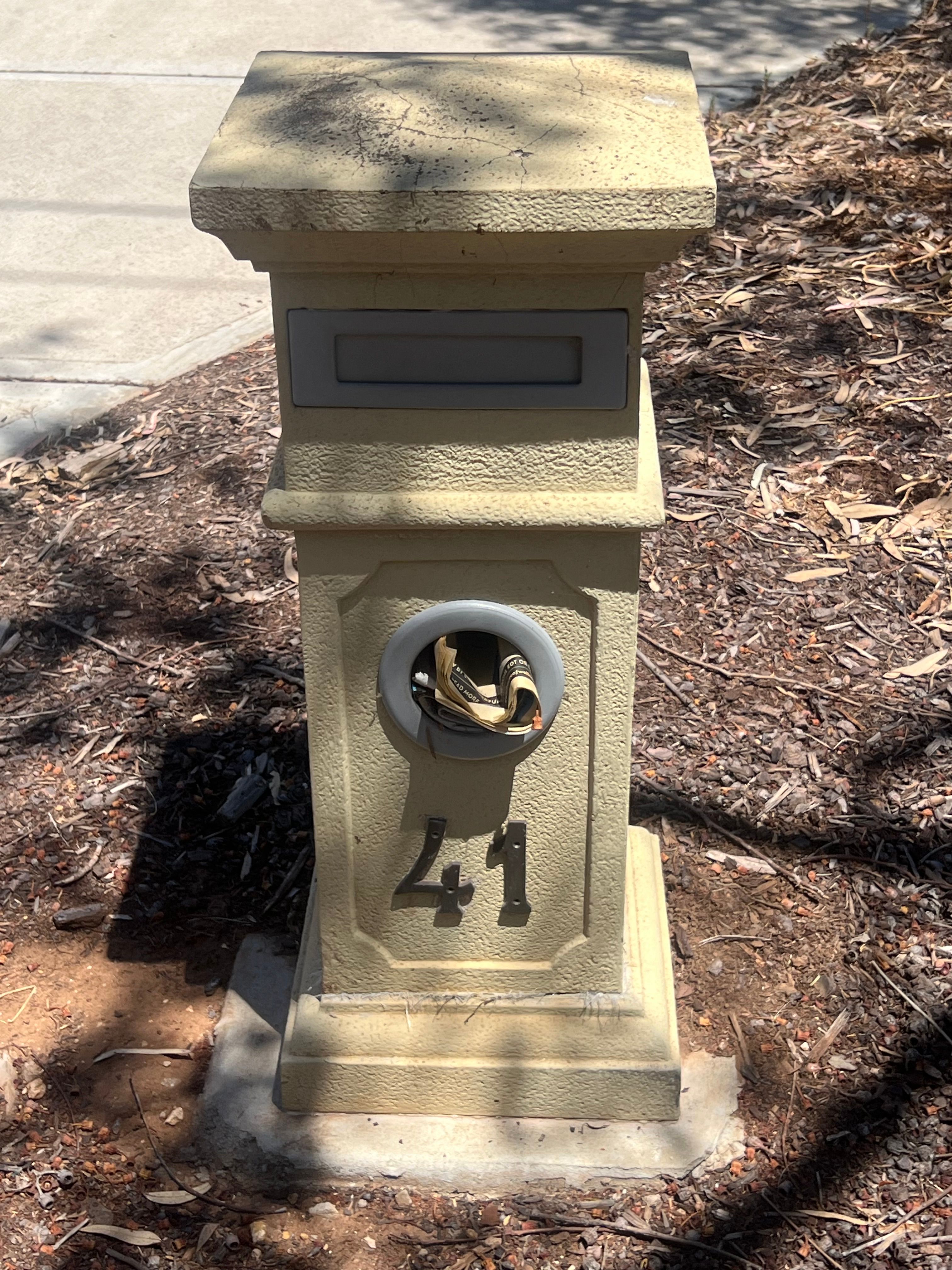 How can I repair rendered letterbox? | Bunnings Workshop community