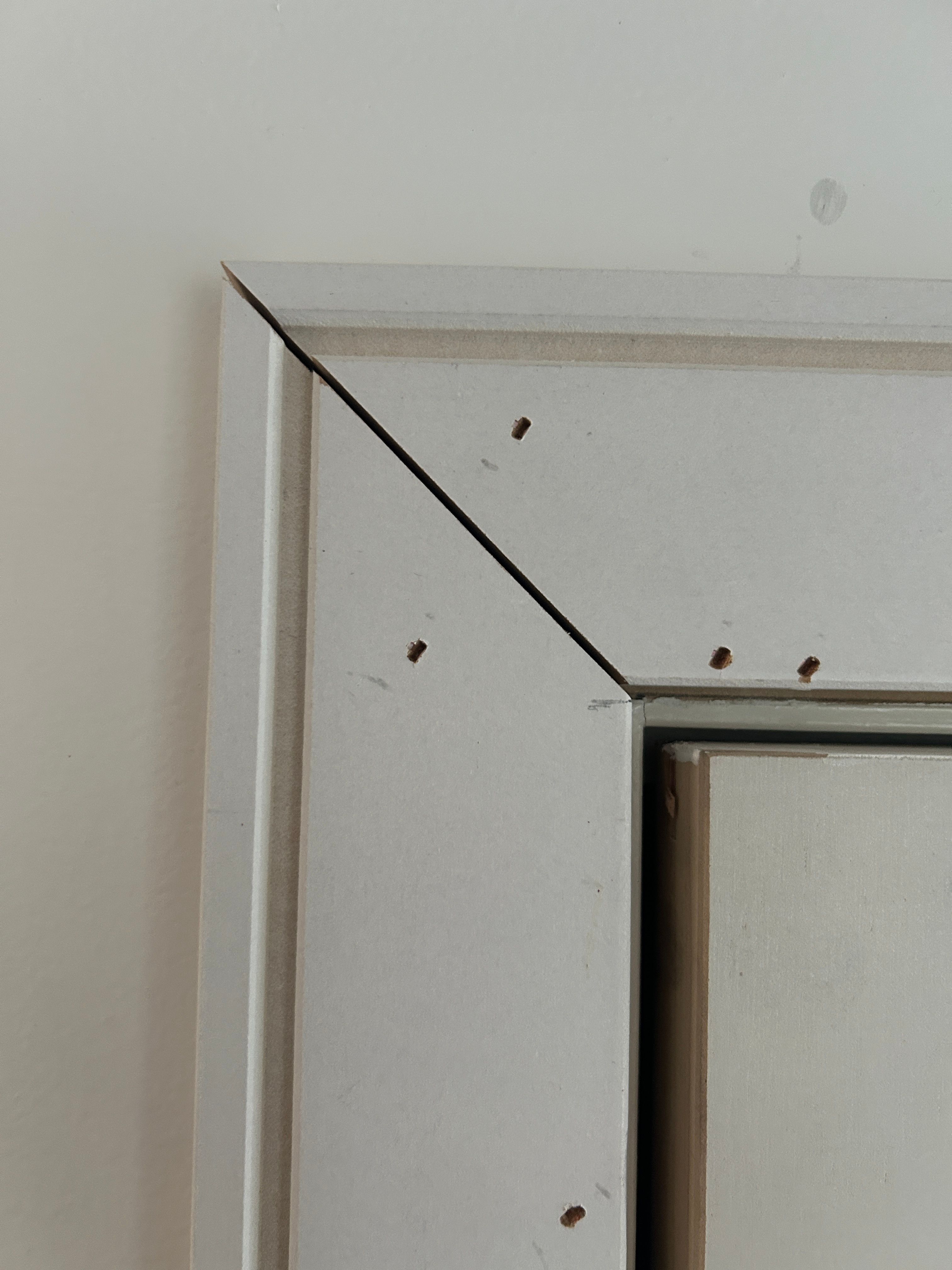 How to fill mitre joins on architrave? | Bunnings Workshop community