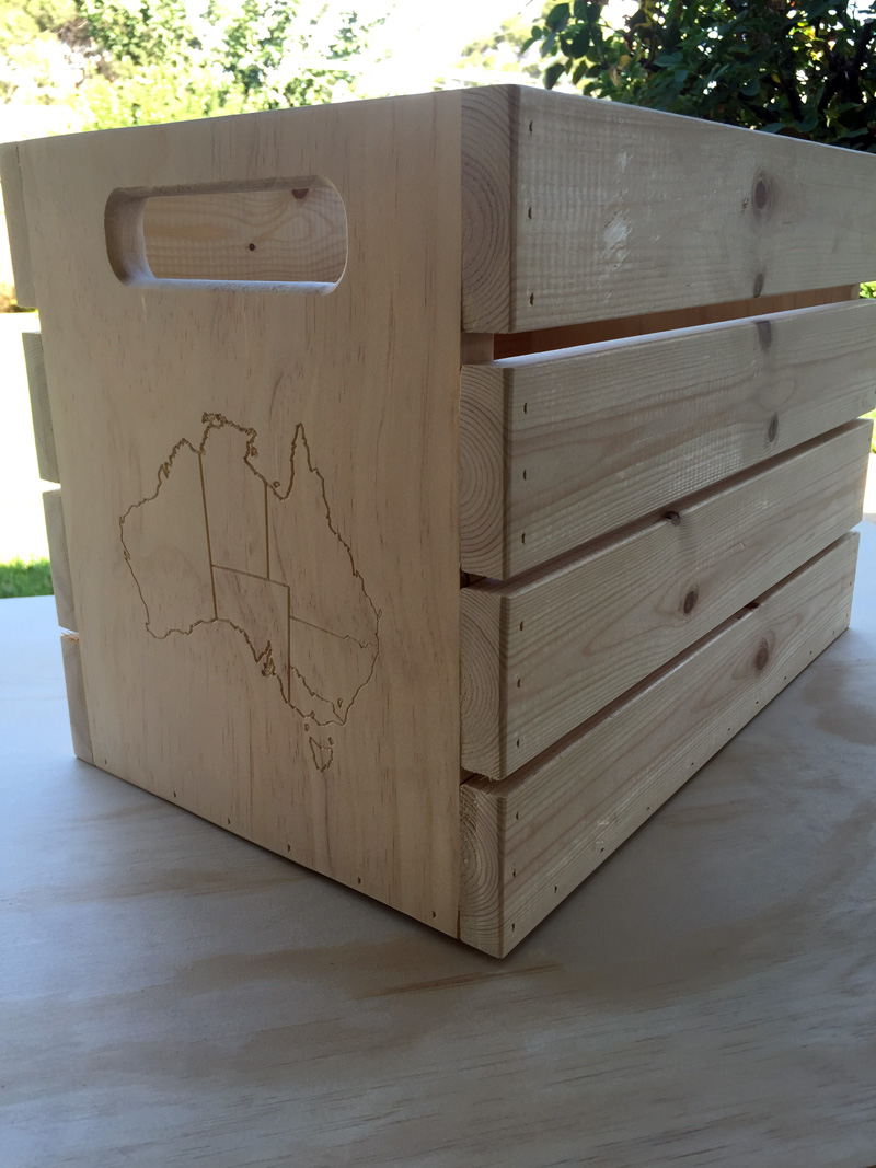 Crate (CNC Engraved Map of Australia) | Bunnings Workshop community