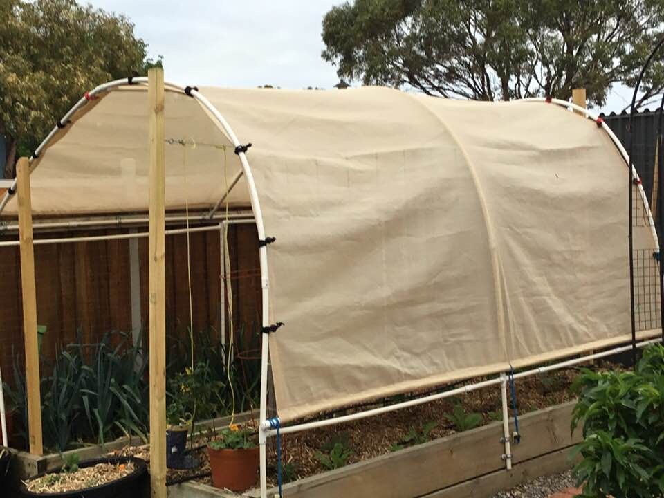 Garden shade hoop house | Bunnings Workshop community