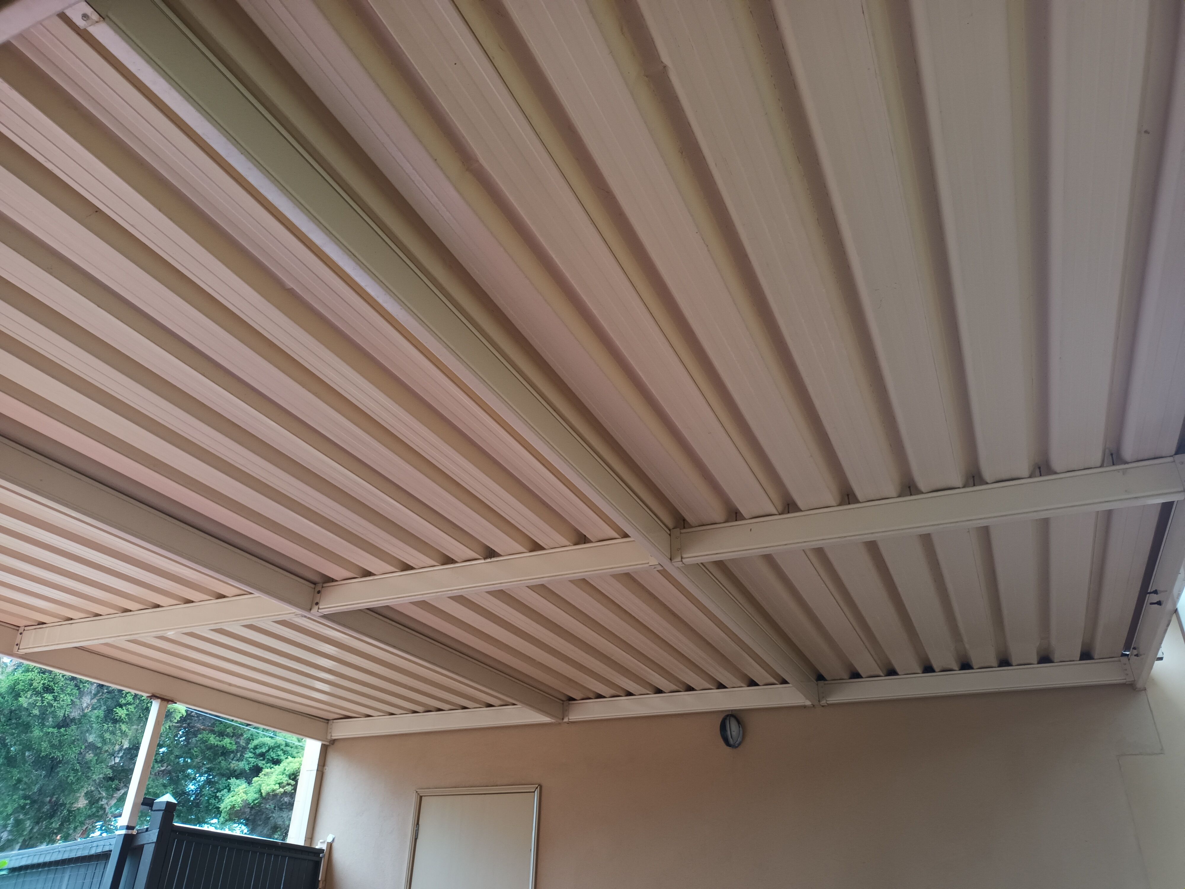 How to cover metal outdoor patio roof? | Bunnings Workshop community