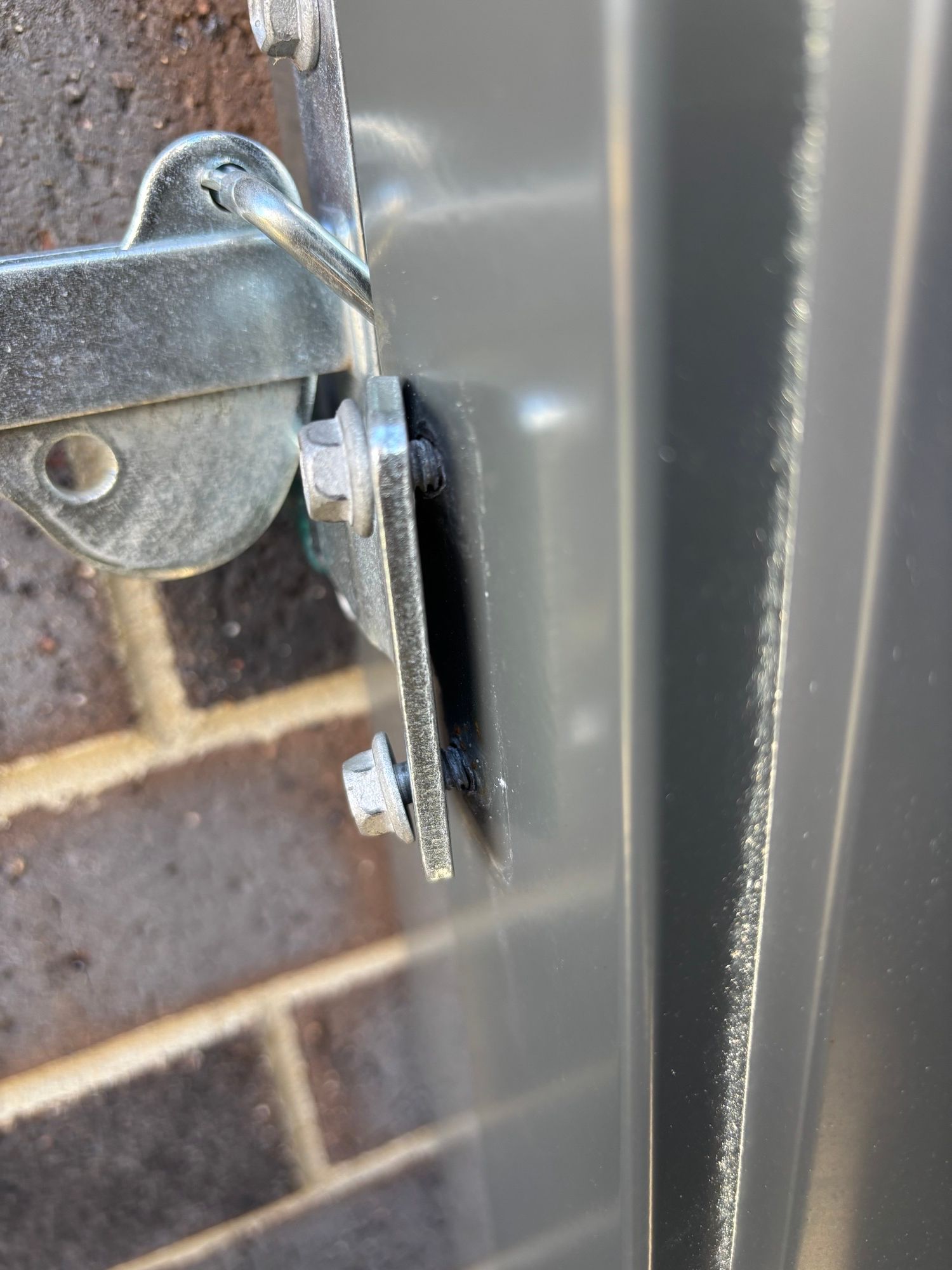 Solved: How to fix gate latch coming off the met... | Bunnings Workshop community
