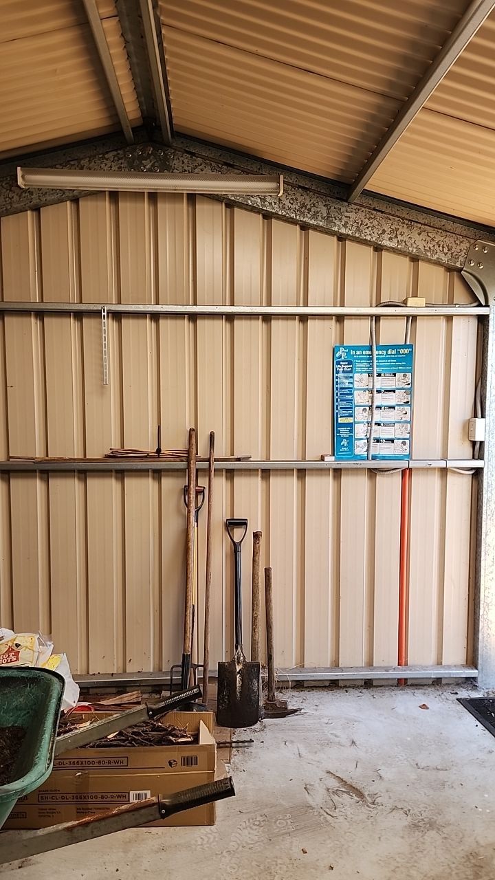 How to install bike racks on metal shed ... | Bunnings Workshop community