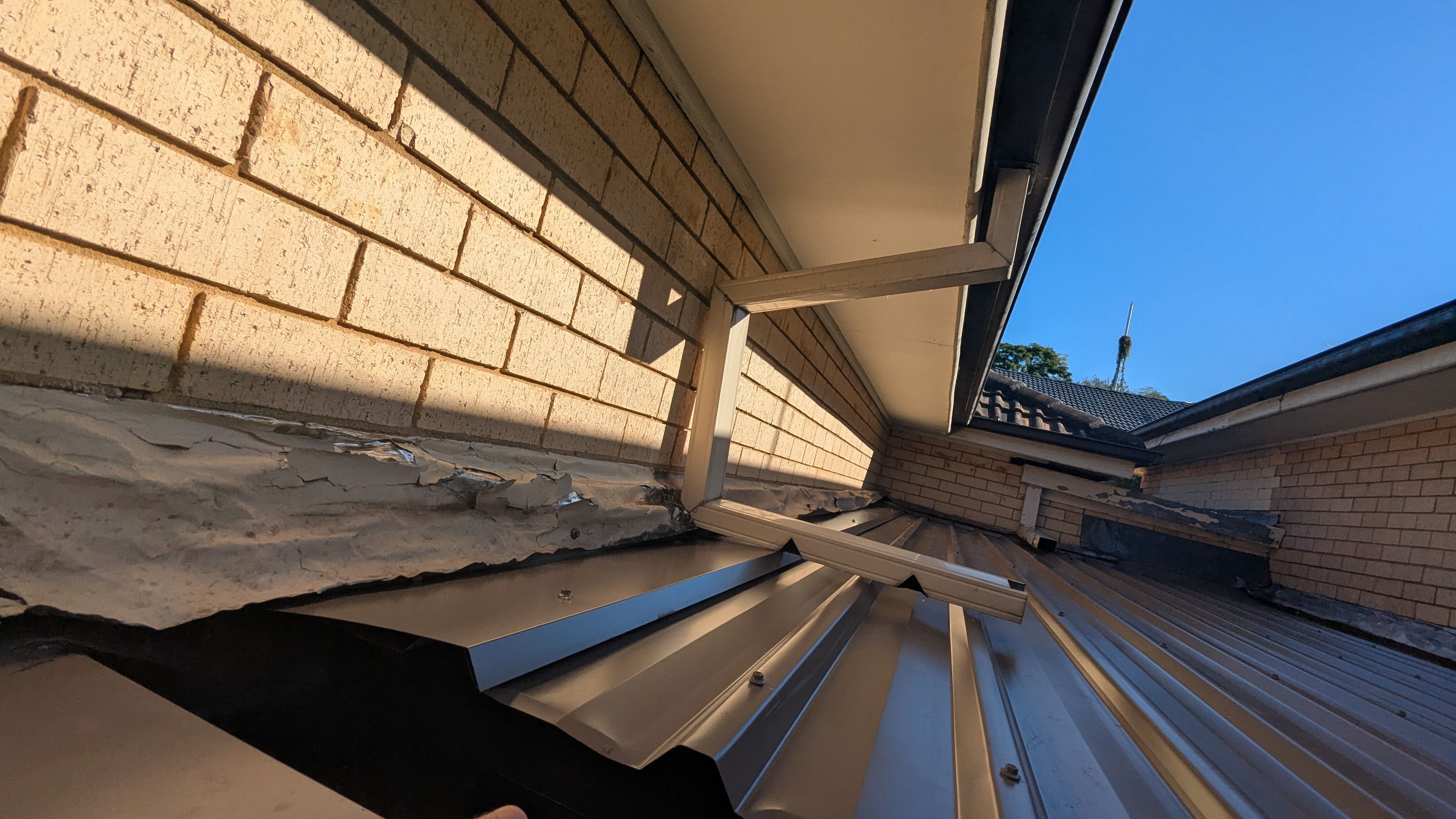 Solved: What is flashing for flat Colorbond roof... | Bunnings Workshop ...