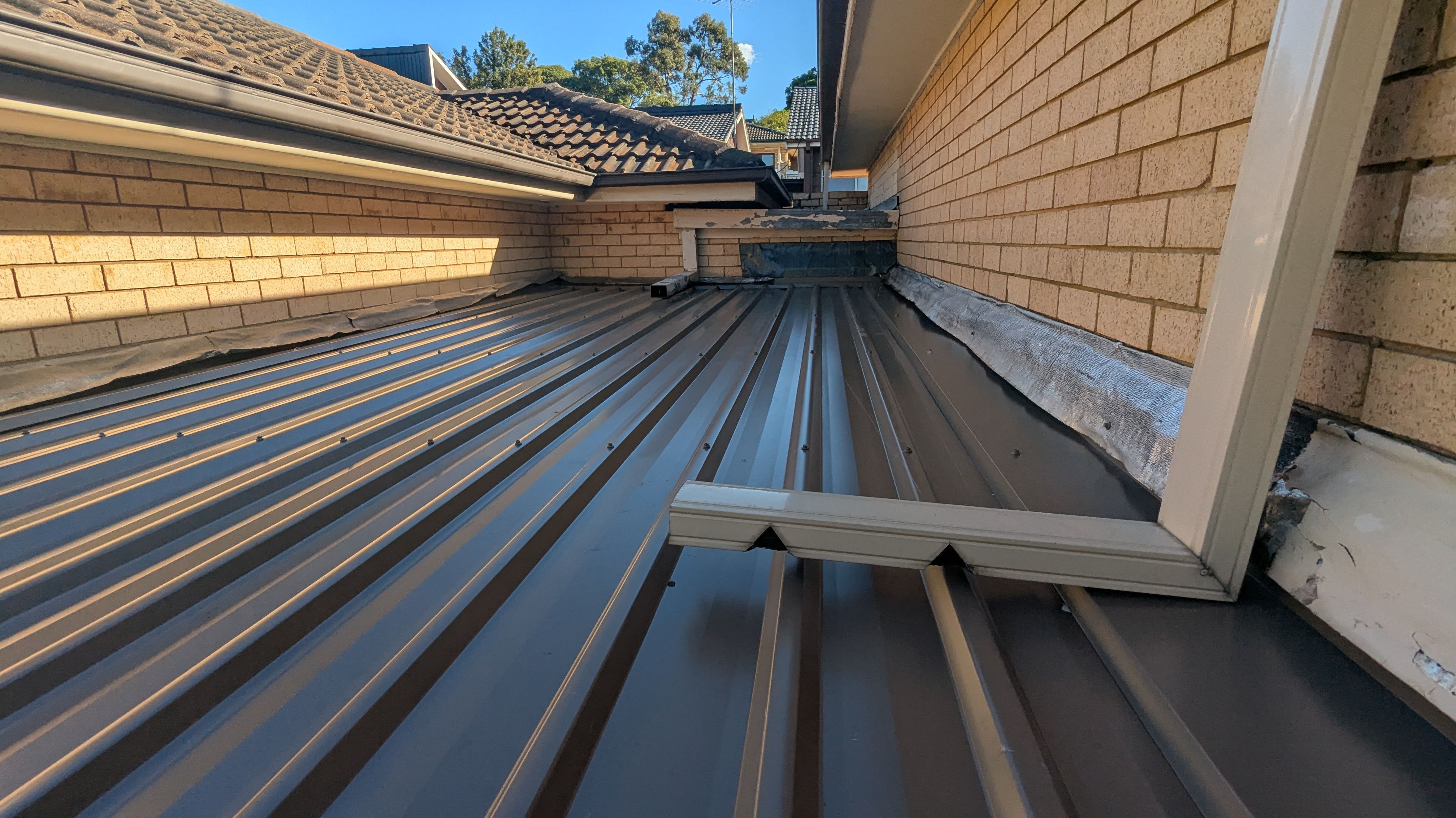 Solved: What is flashing for flat Colorbond roof... | Bunnings Workshop ...
