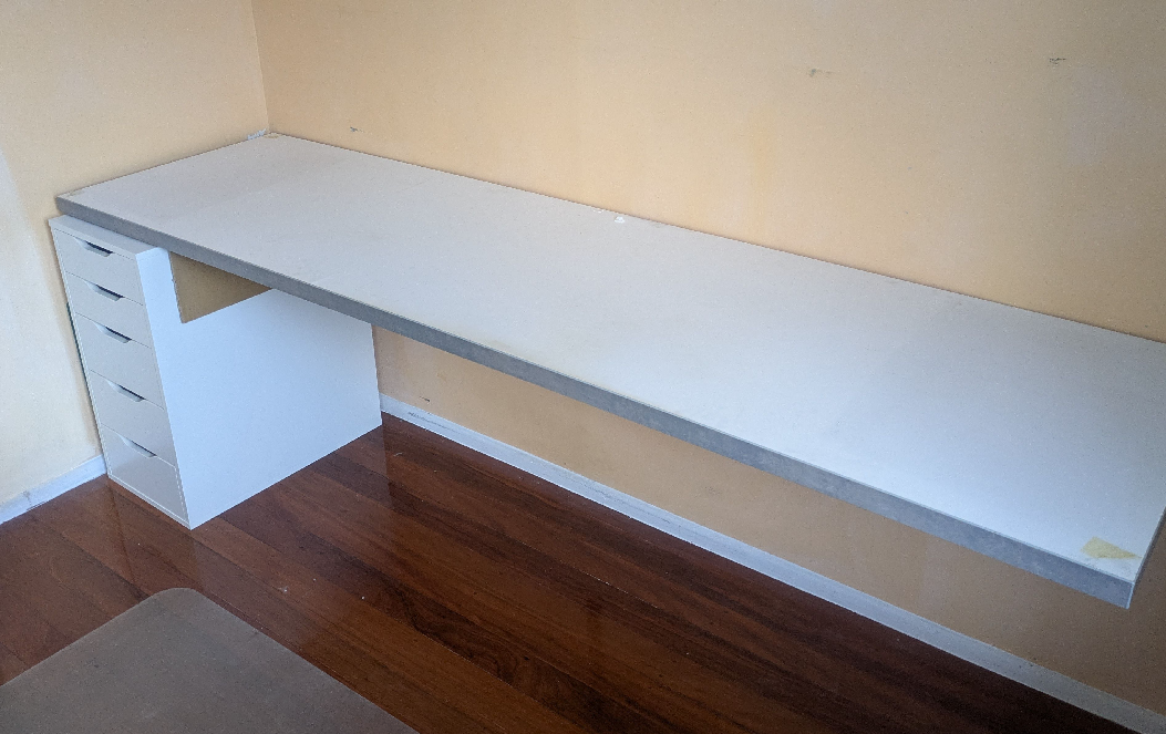 How to support a desk with brackets? | Bunnings Workshop community