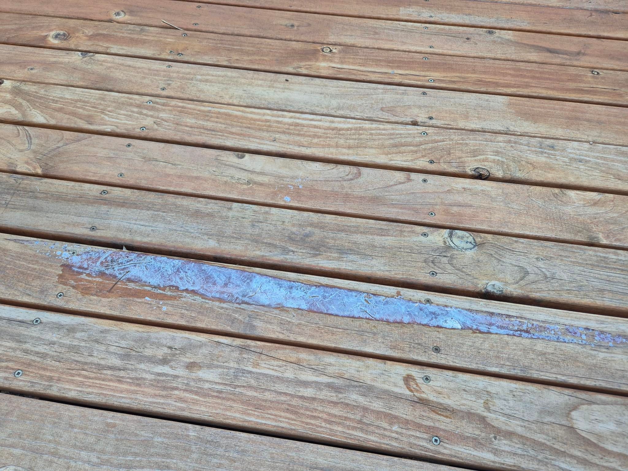 How to remove sap from timber deck panel... | Bunnings Workshop community