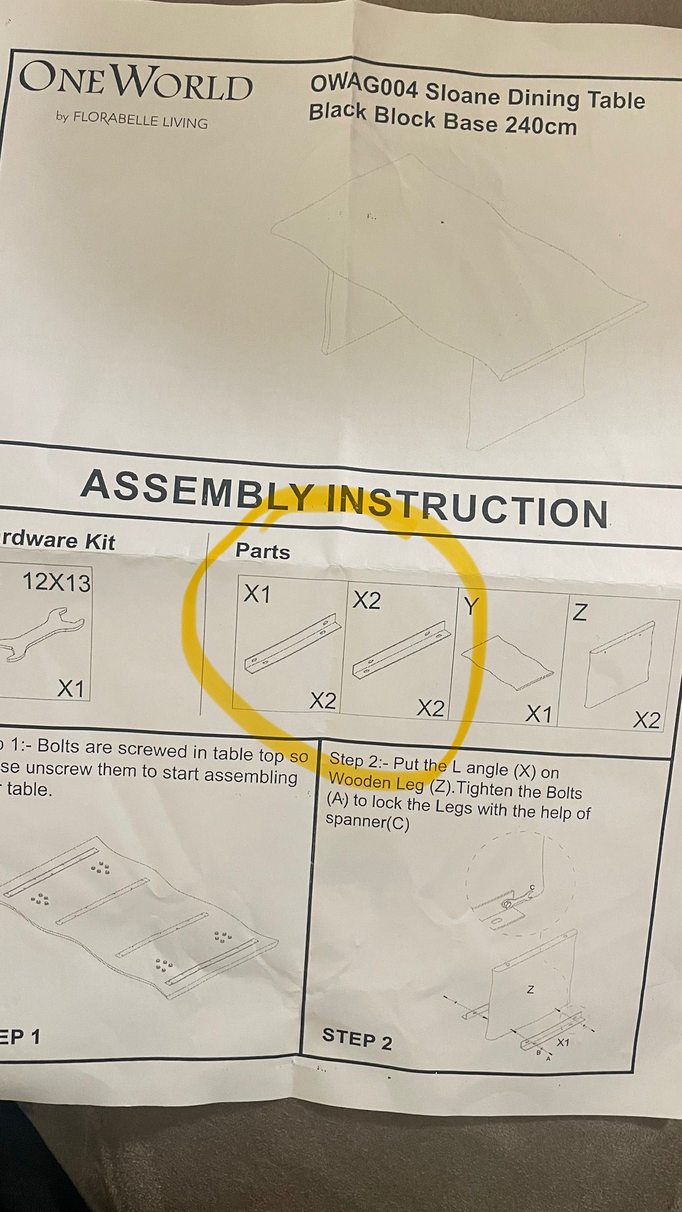 How to replace missing table brackets? | Bunnings Workshop community