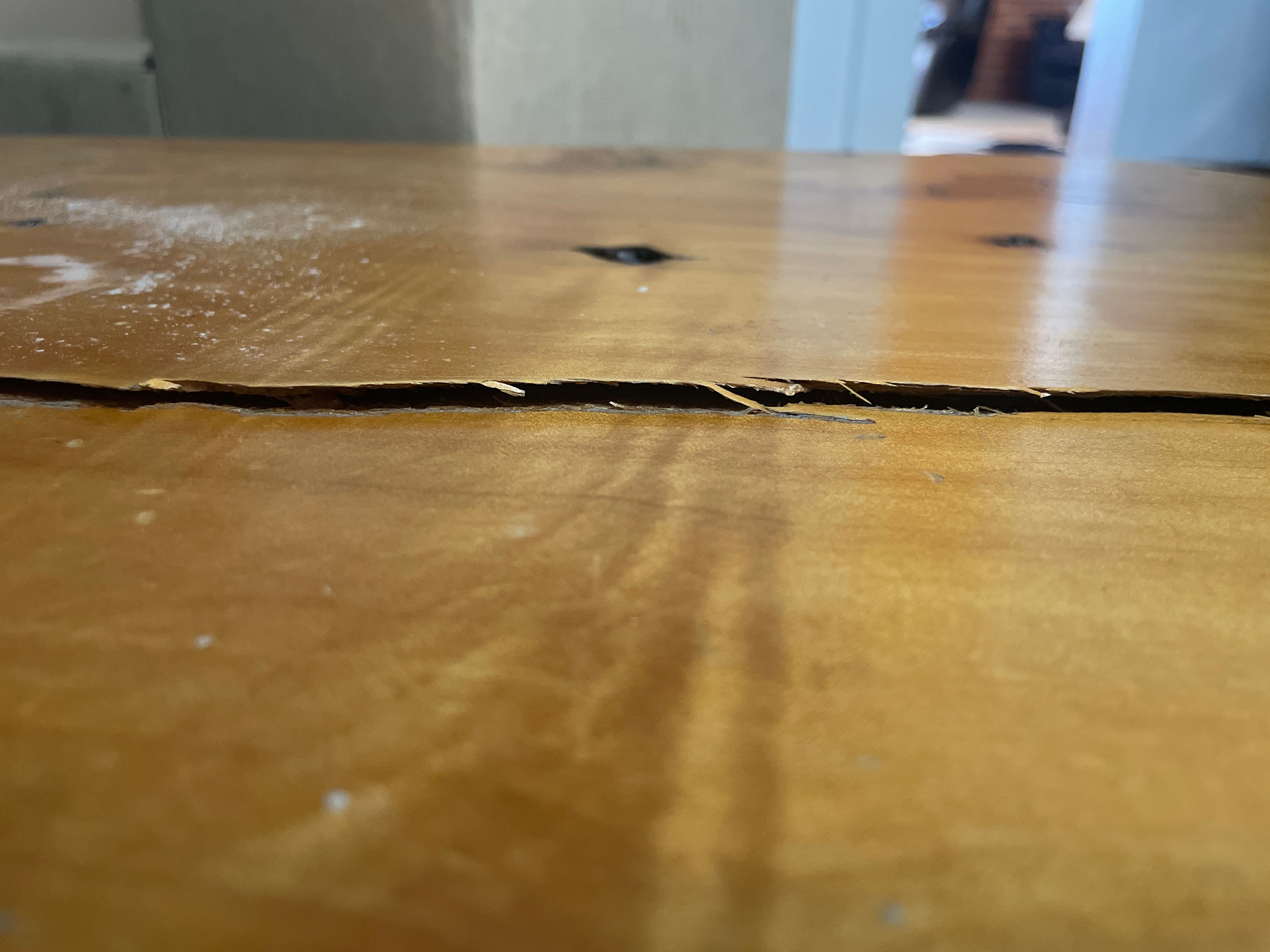 Crack in Solid Wood Table | Bunnings Workshop community