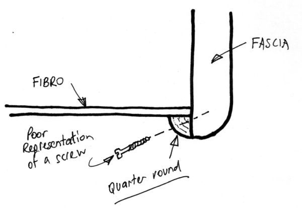 How to fix the drop eave sheet drop from... | Bunnings Workshop community