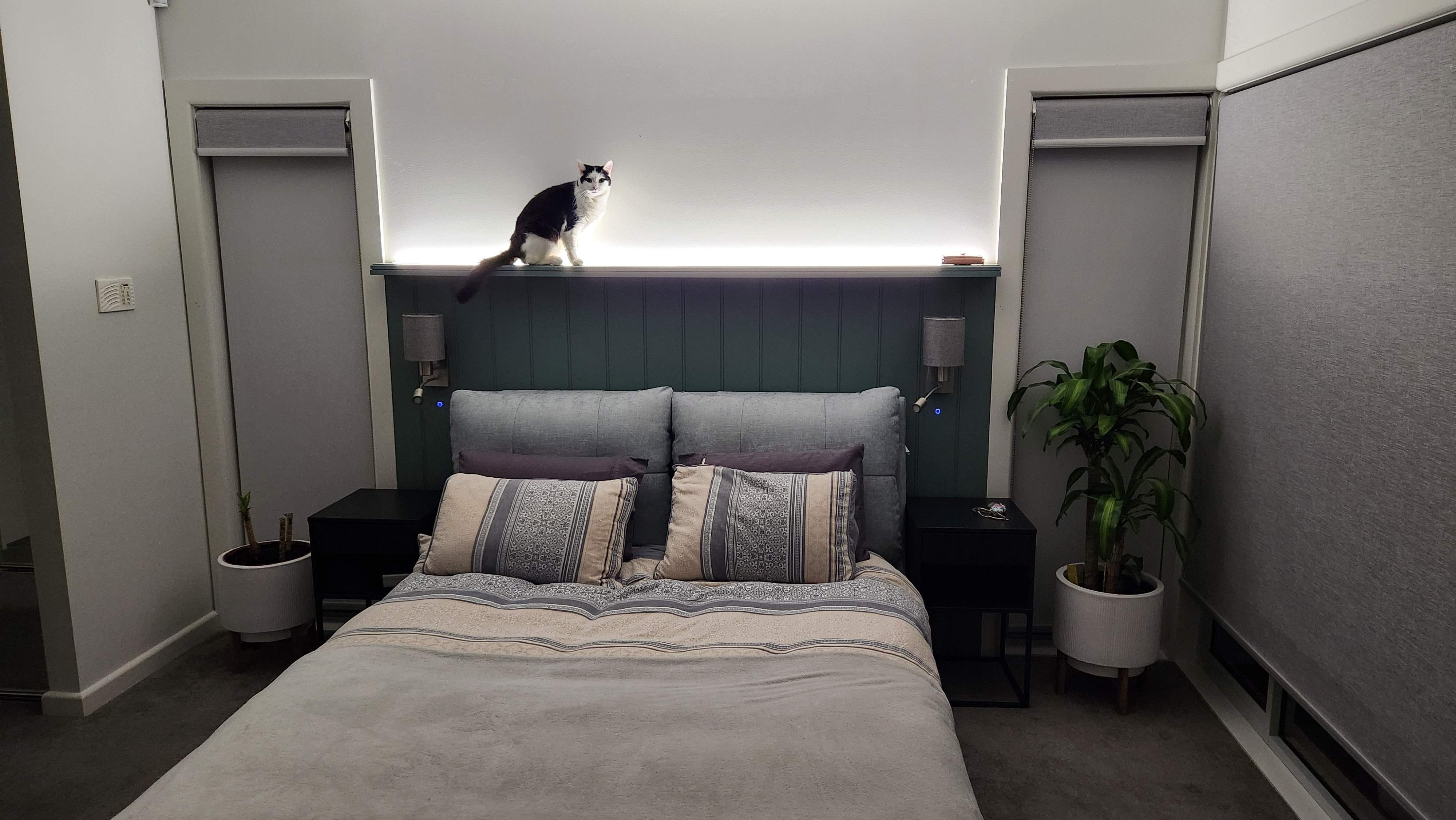Bedroom feature wall using VJ panels | Bunnings Workshop community