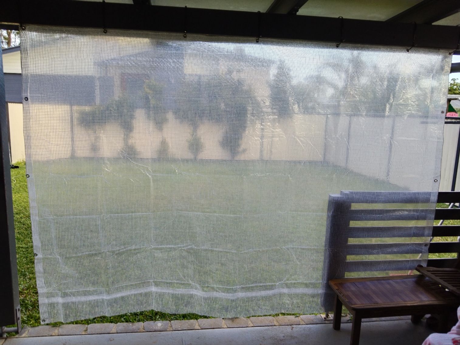 How to tie polytuf tarps to patio post e... | Bunnings Workshop community