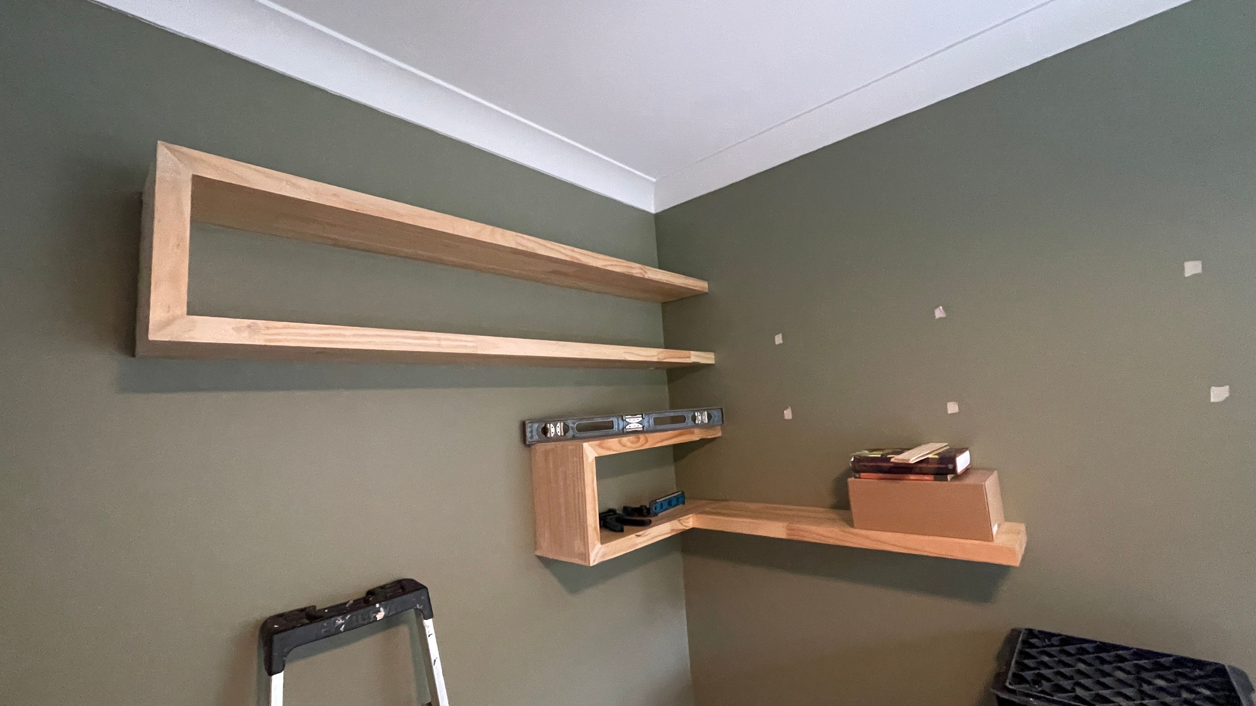 Floating timber shelf | Bunnings Workshop community