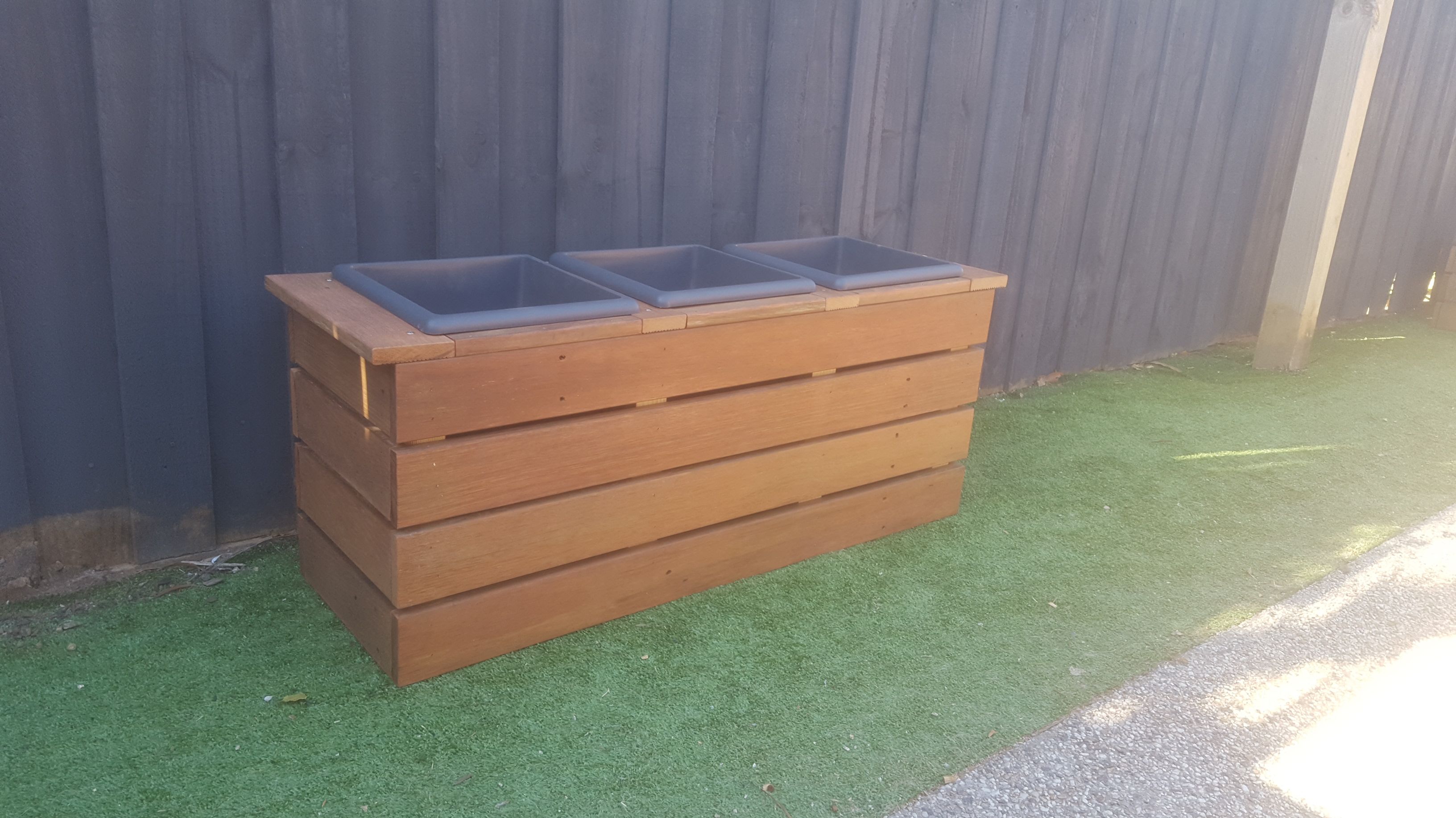Recycled Merbau planter boxes | Bunnings Workshop community