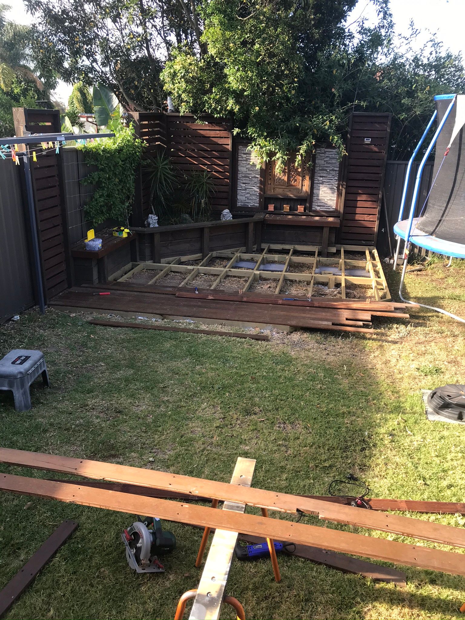 Low-level deck using recycled timber | Bunnings Workshop community