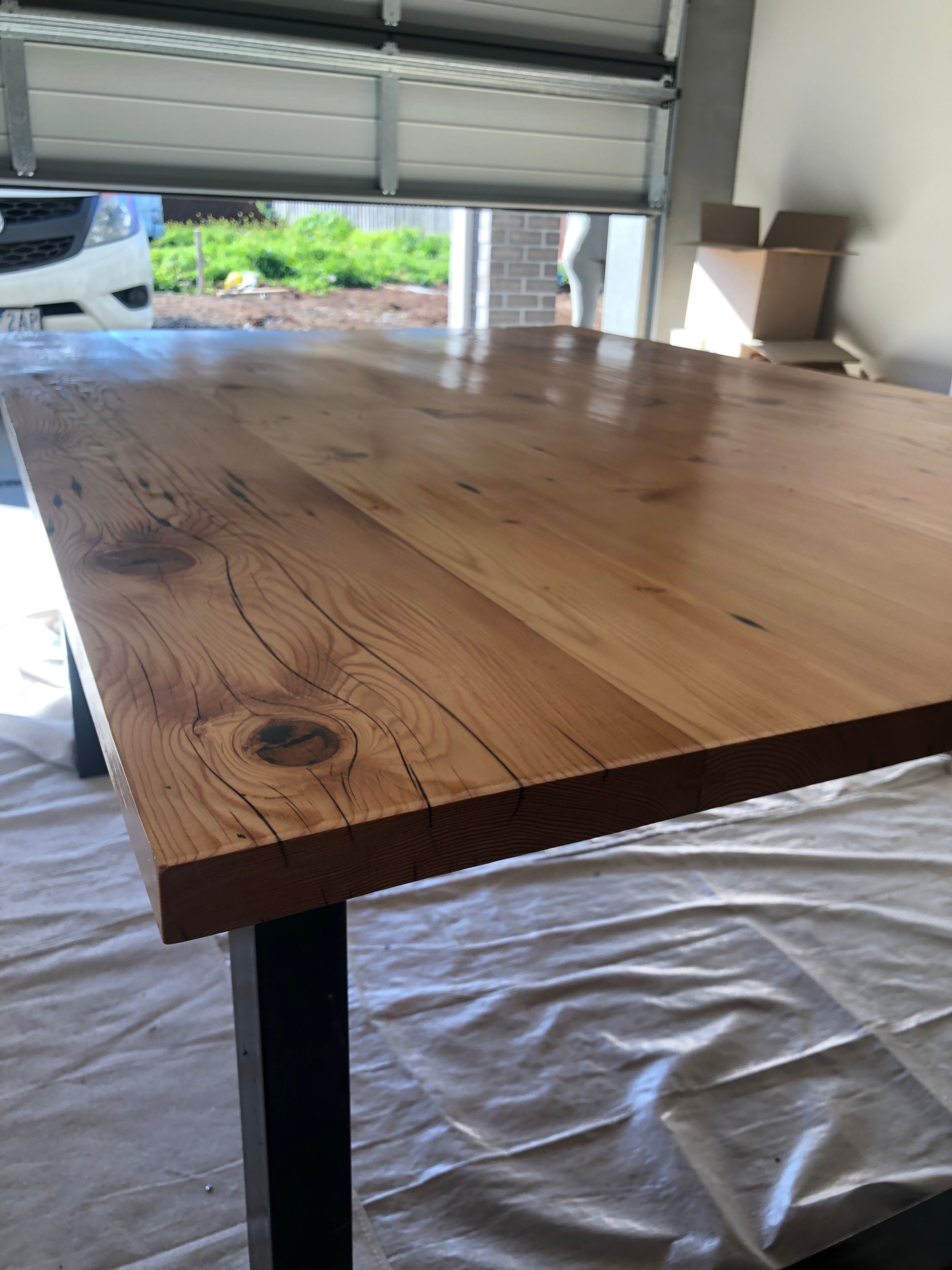 Recycled Oregon dining table | Bunnings Workshop community