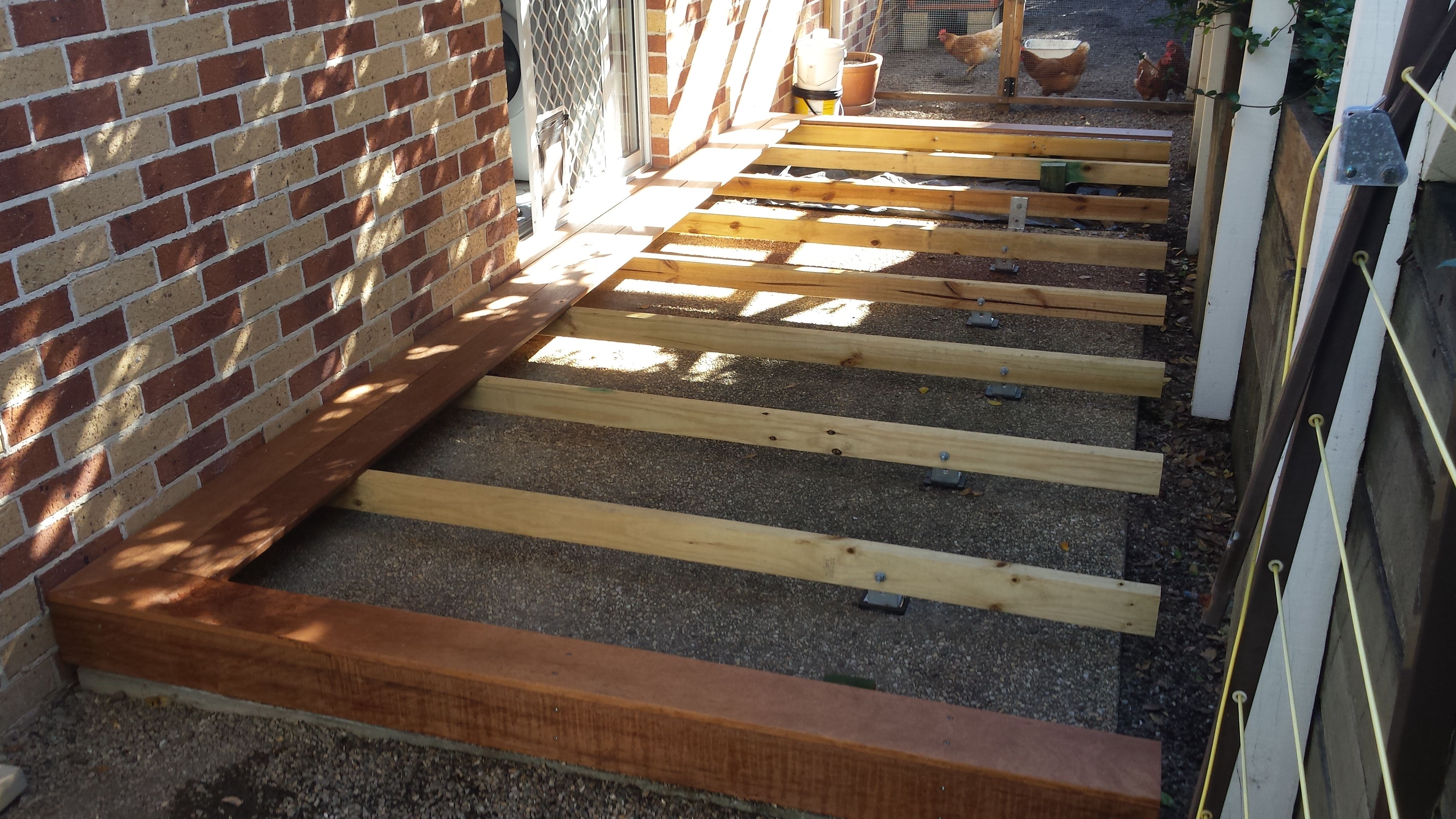 Merbau decking over concrete slab - Page 3 | Bunnings Workshop community