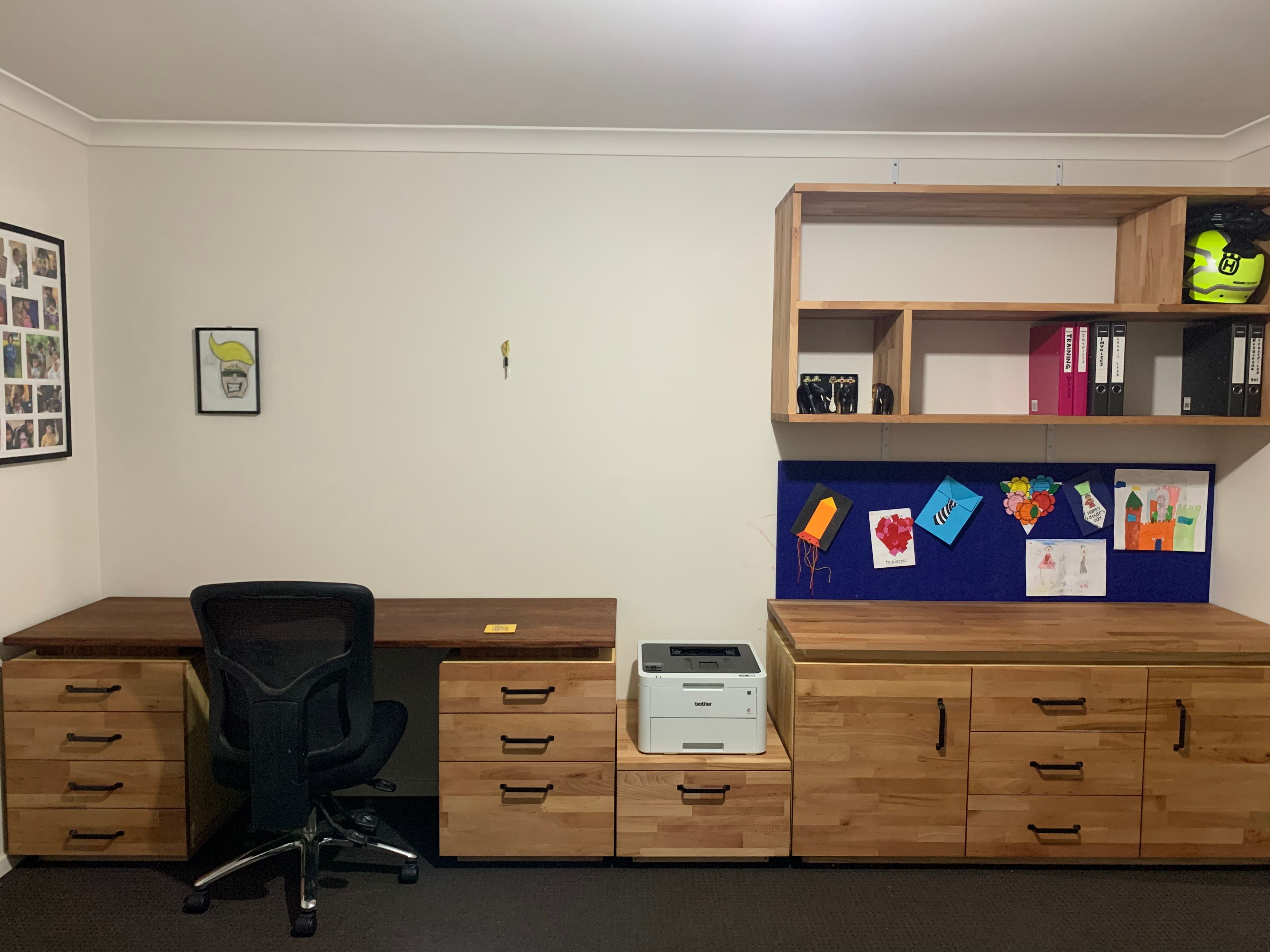 Study desk with project panels | Bunnings Workshop community