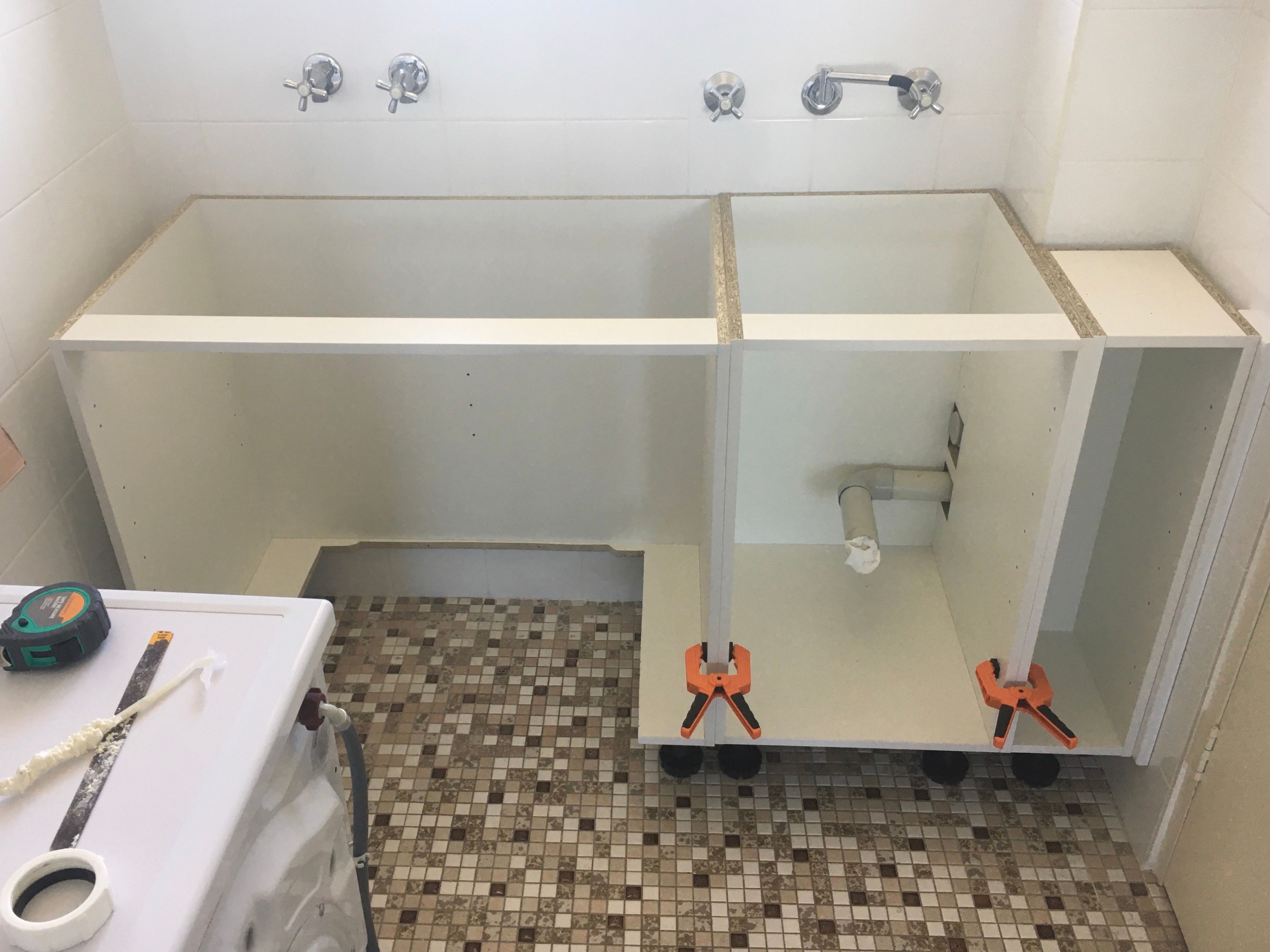 Laundry makeover with concealed washing ... | Bunnings Workshop community