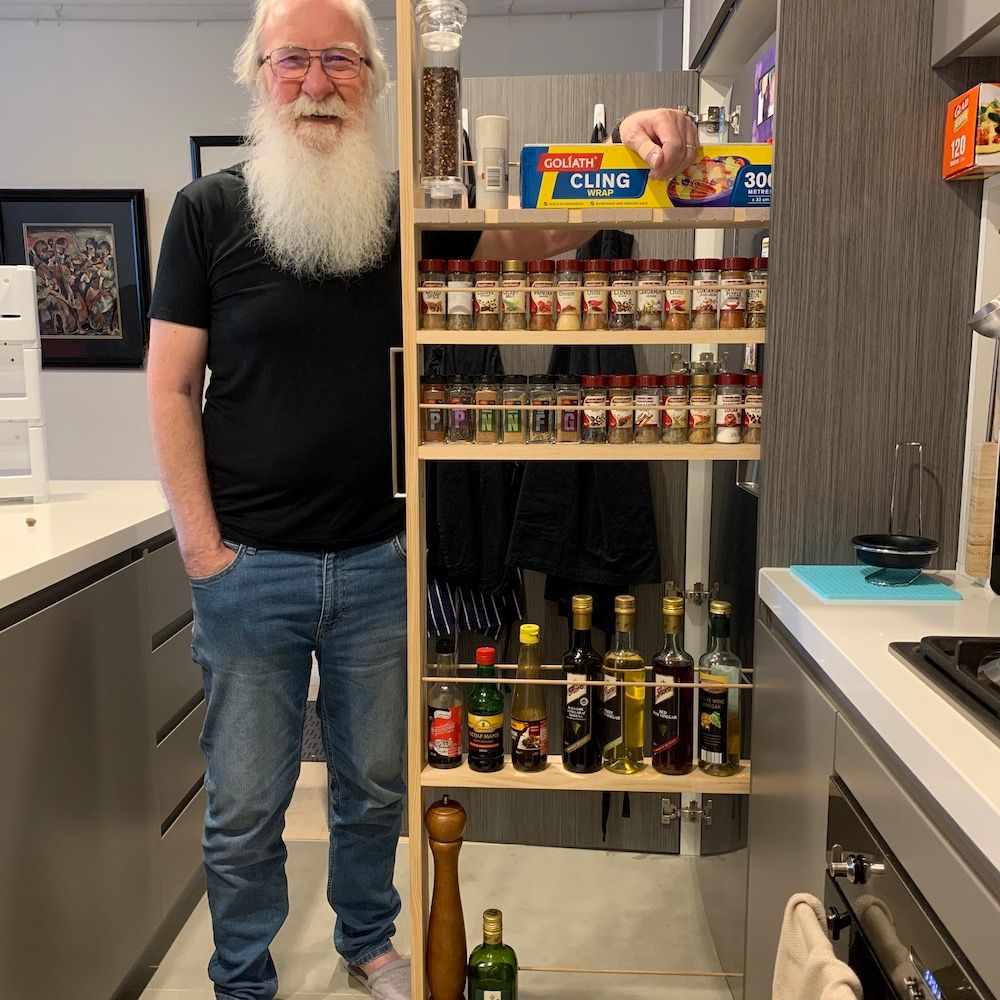 Slimline pull-out spice rack | Bunnings Workshop community