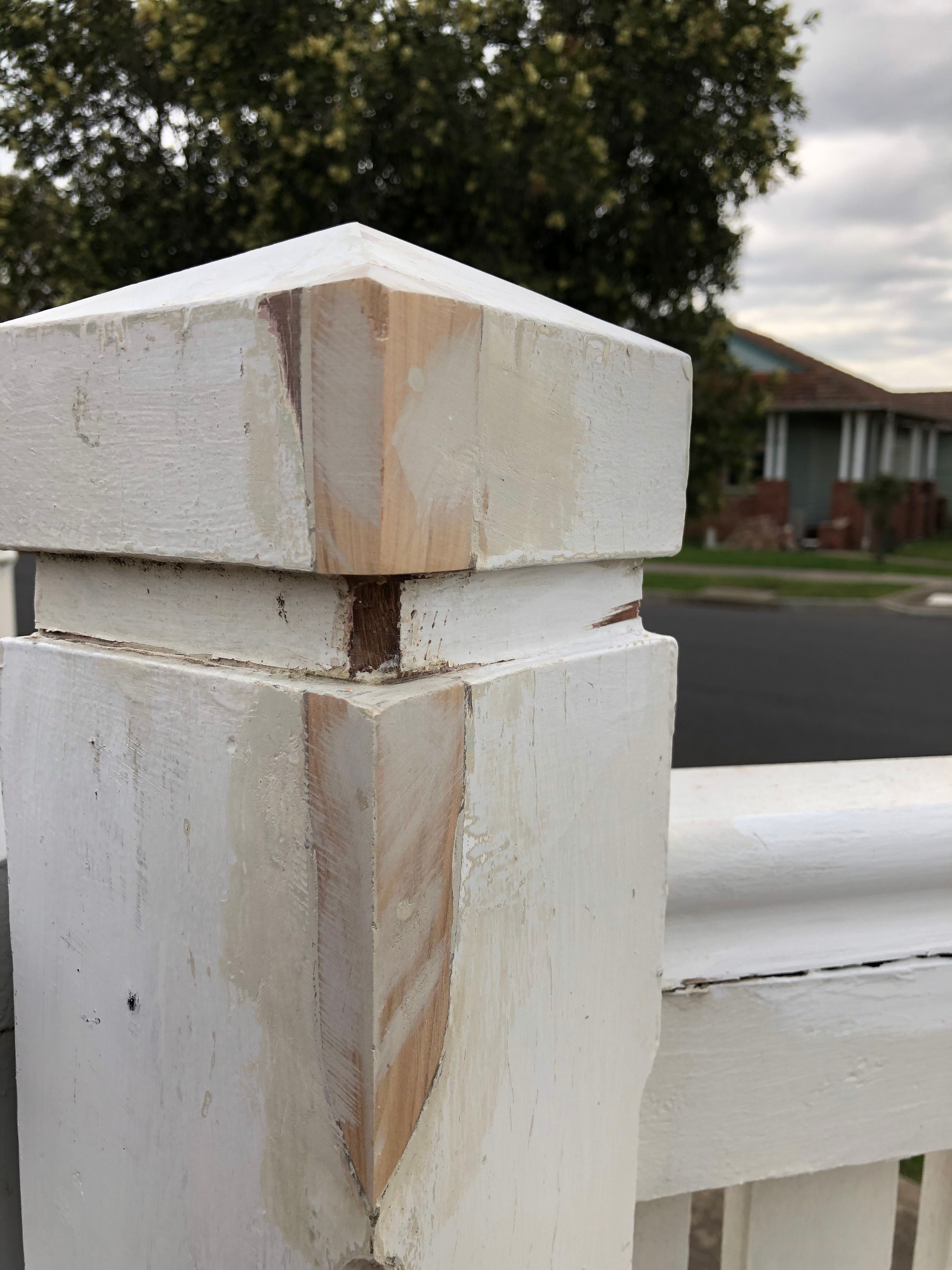 Front fence post repair corner rotting t... | Bunnings Workshop community