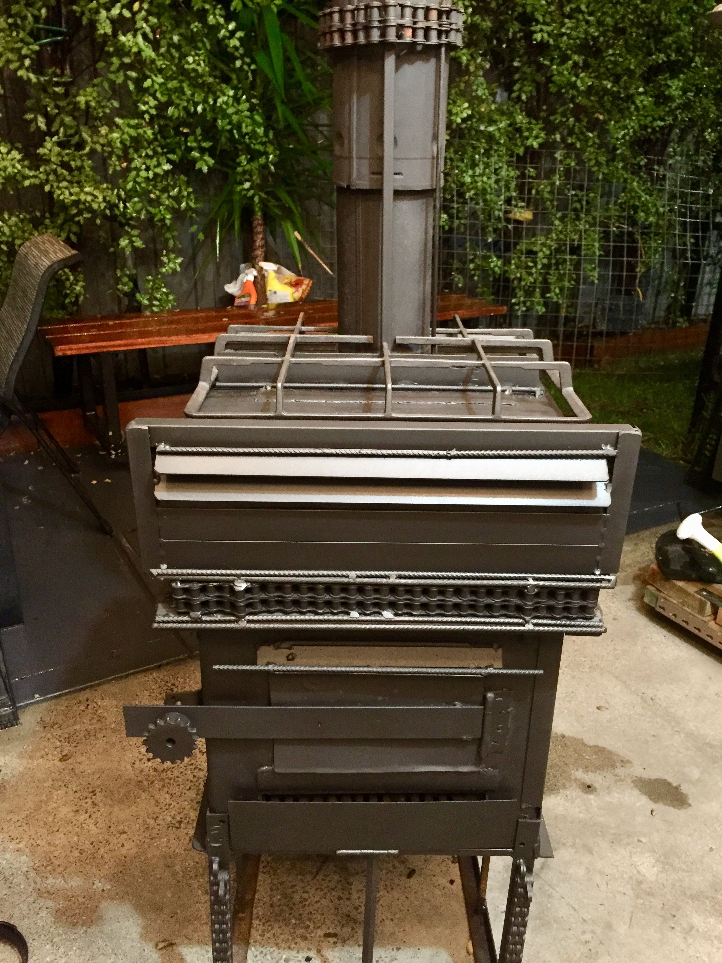 Feeling warm - repurposed oven into outd... | Bunnings Workshop community