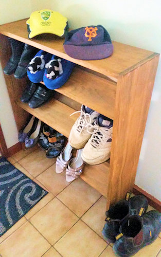 Shoe rack made from dressed pine | Bunnings Workshop community