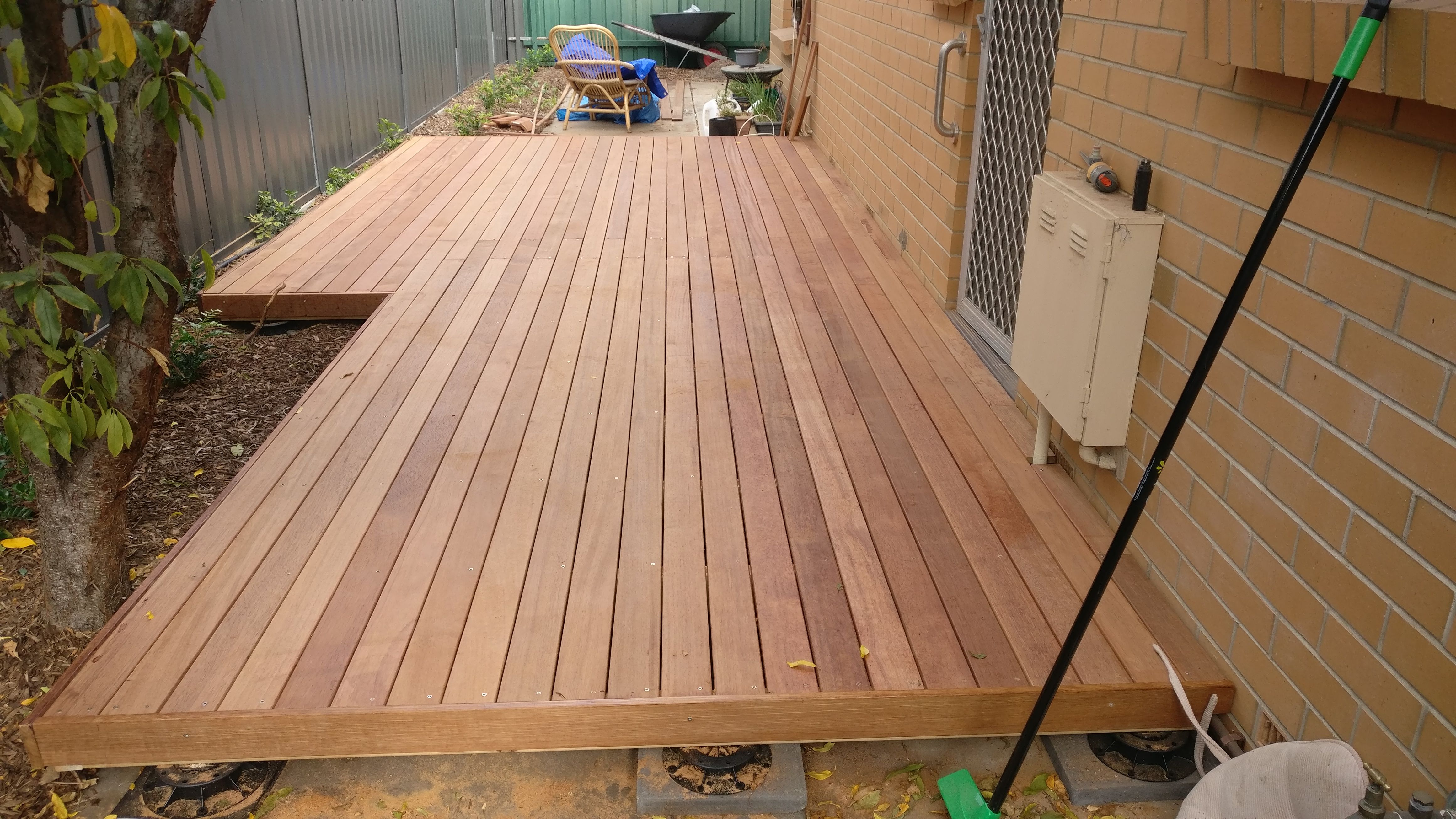 Low-level deck over brick pavers | Bunnings Workshop community