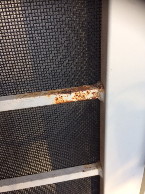 Rust on screen door | Bunnings Workshop community