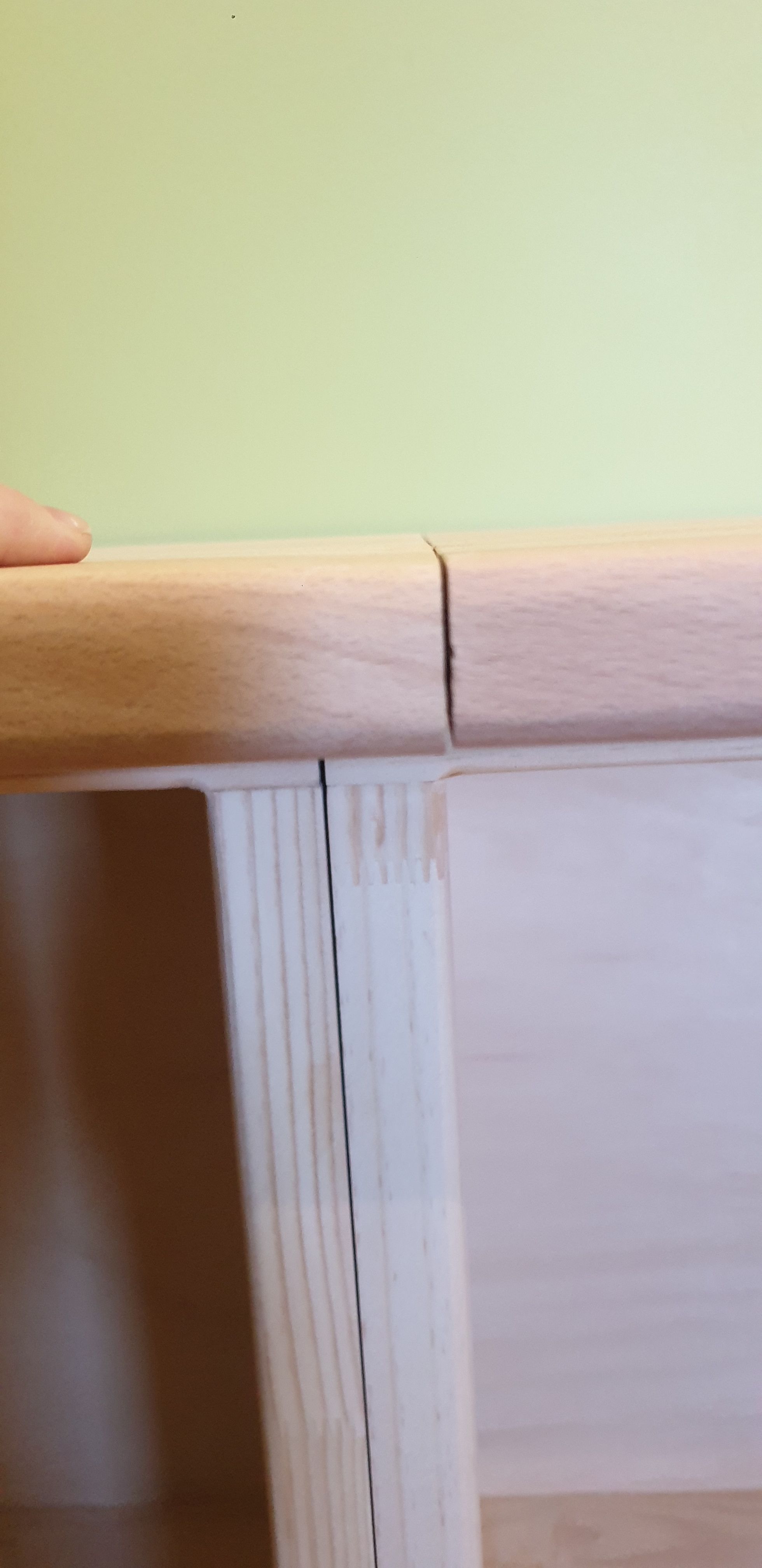 How to prepare a benchtop join for paint... | Bunnings Workshop community