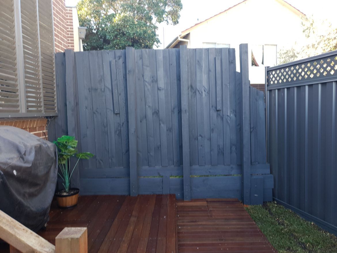 Feature wall fence with Matrix screen pa... | Bunnings Workshop community